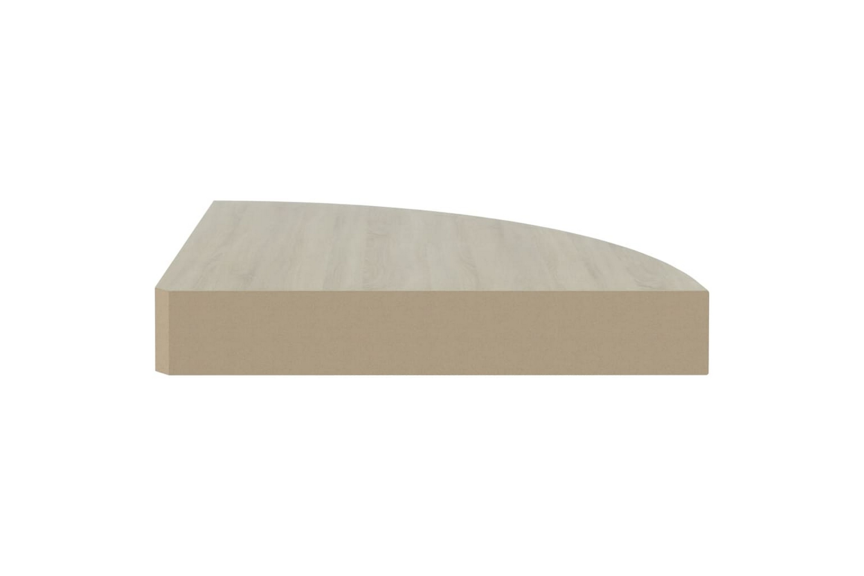 Be Basic Hjørnehyller vegghengt 4 stk eik og hvit 35x35x3,8 cm MDF Hvit ...