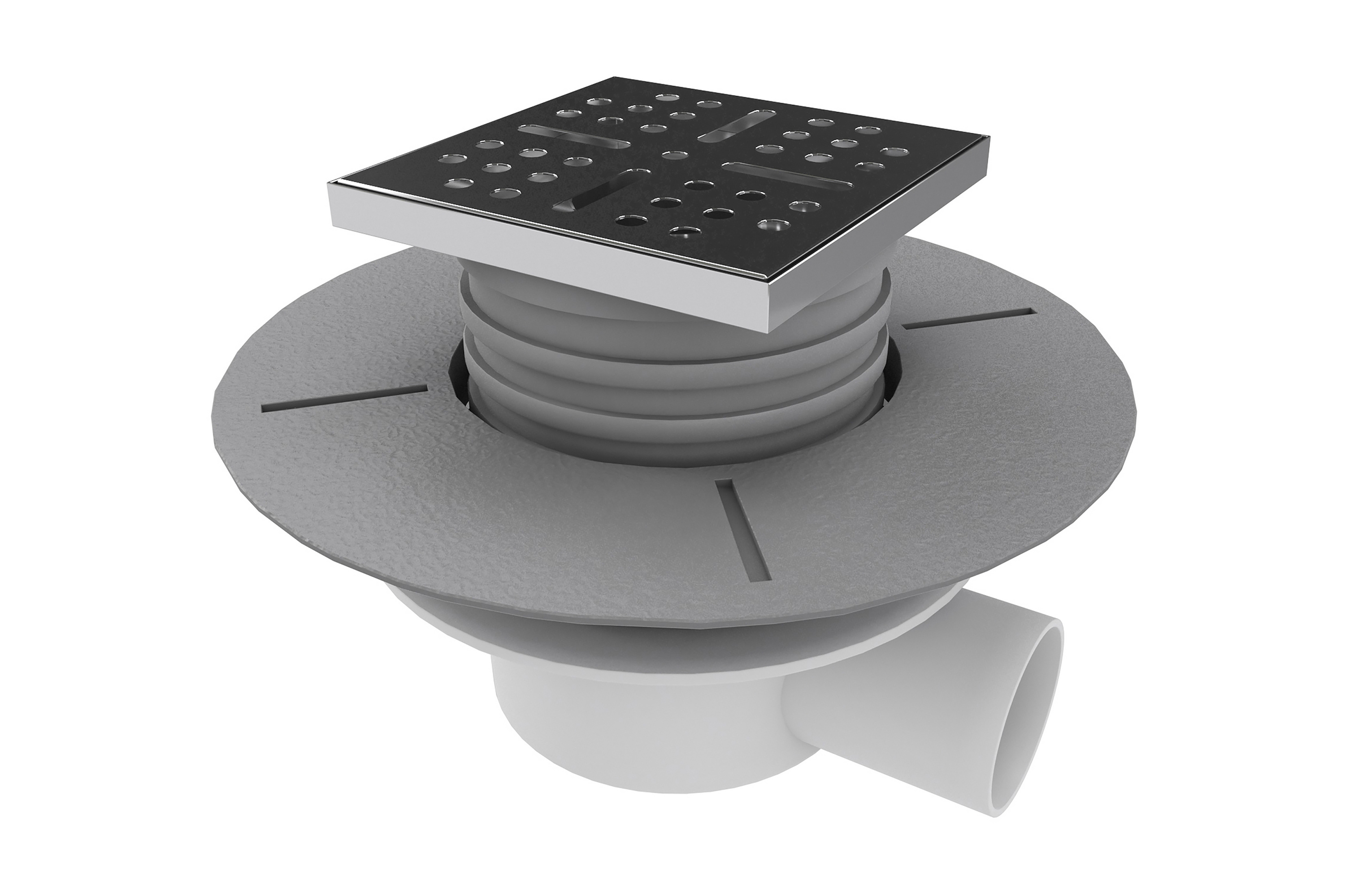 Avloppsrör för dusch Silver/Ljusgrå - Hus & renovering - Trademax