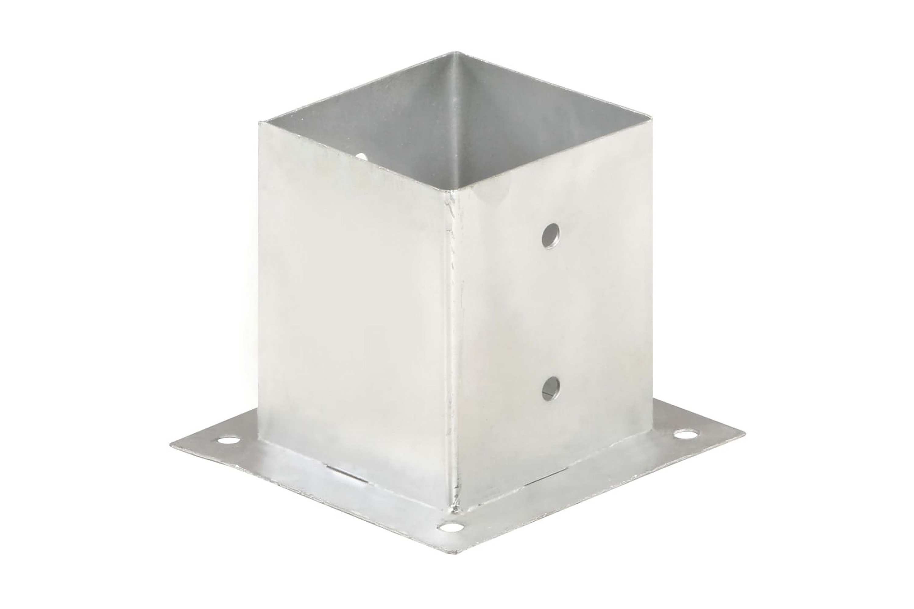 Be Basic Stolpfot 4 st galvaniserad metall 121 mm Silver - Hus ...