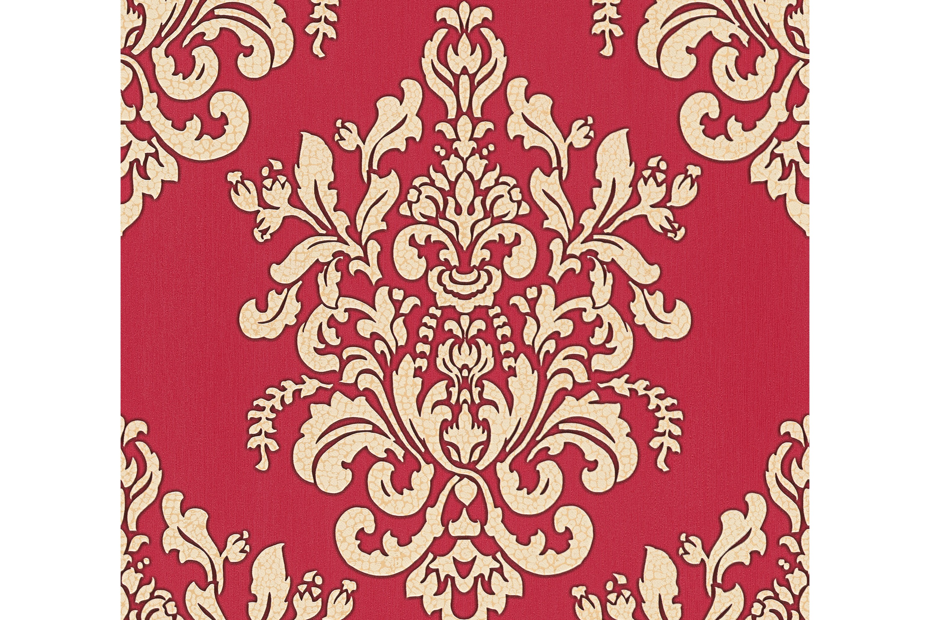 AS Creation Barock Tapet Hermitage Ovävd Röd Guld AS Creation ...