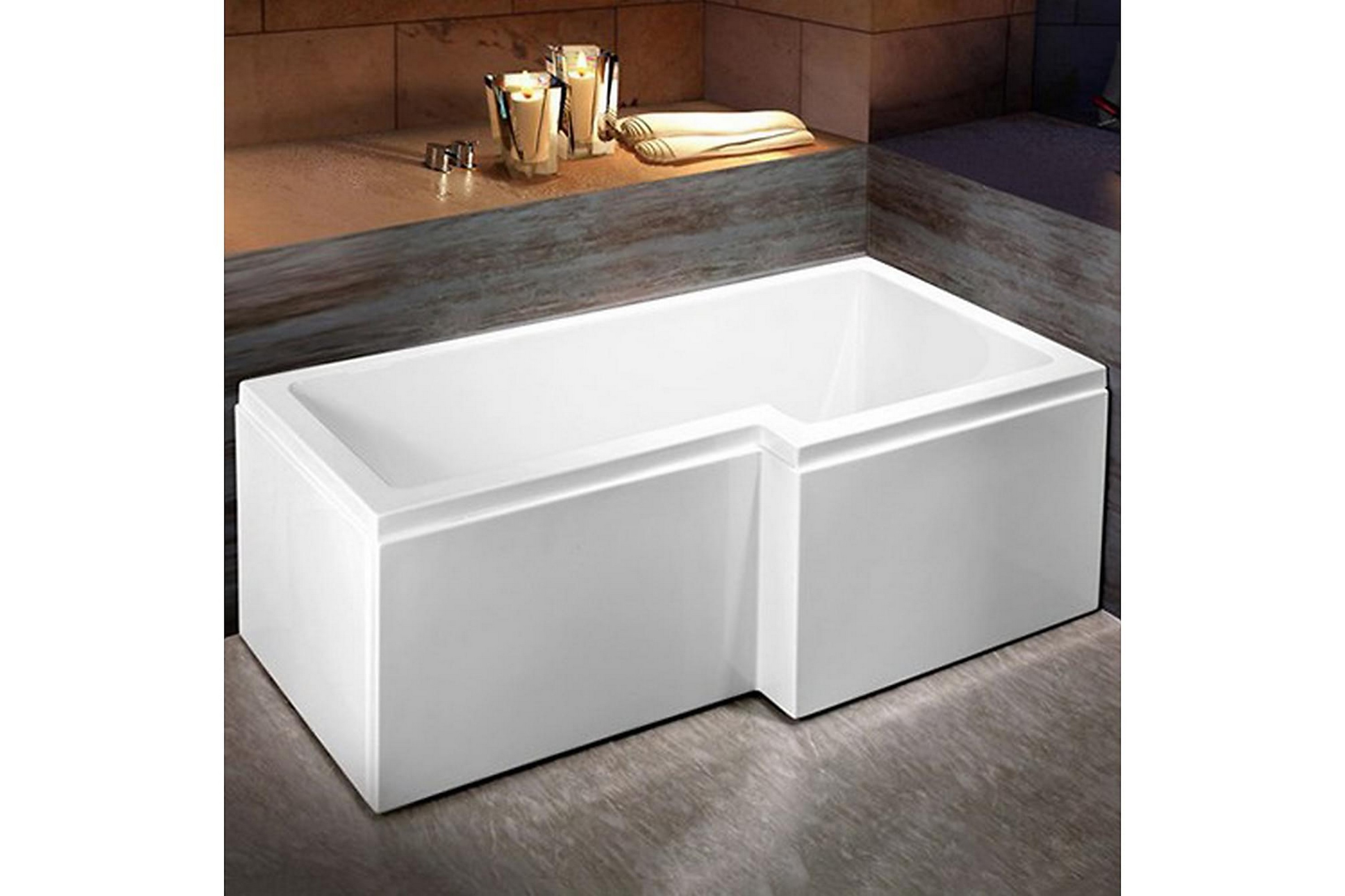 Behag Badekar 150cm Hvid - Hus & renovering | Trademax