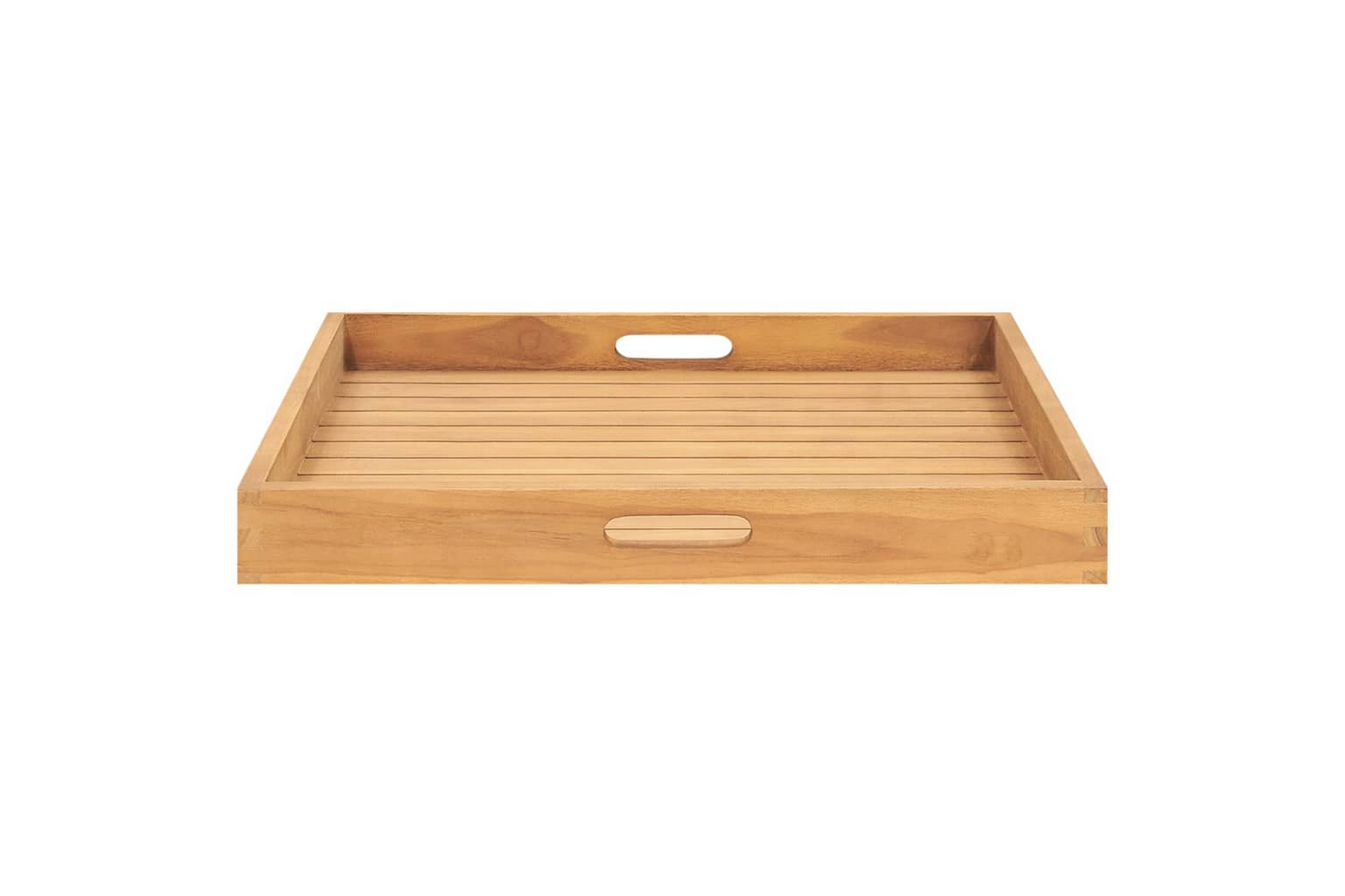 Be Basic Serveringsbrett 60x60 cm heltre teak Brun - Husholdning - Trademax