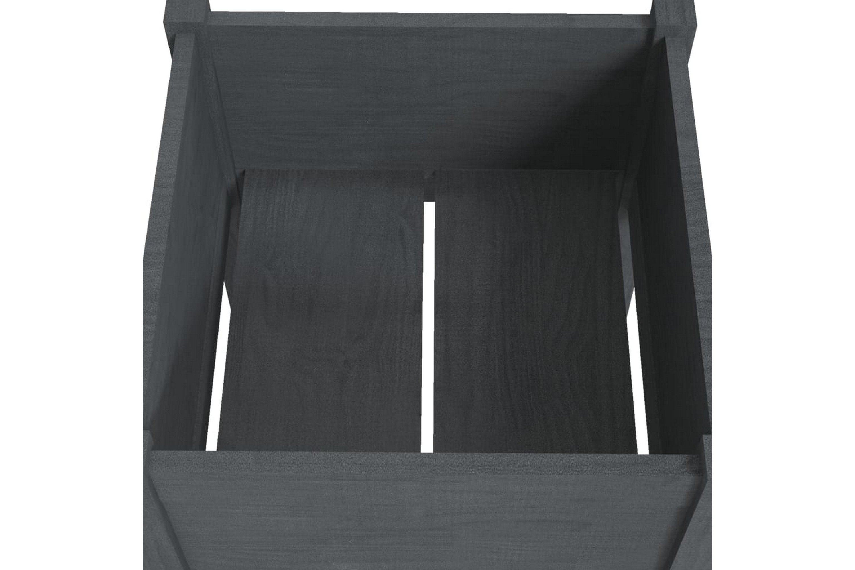 Be Basic Plantekasser 2 stk grå 50x50x70 cm heltre furu Grå - Interiør ...