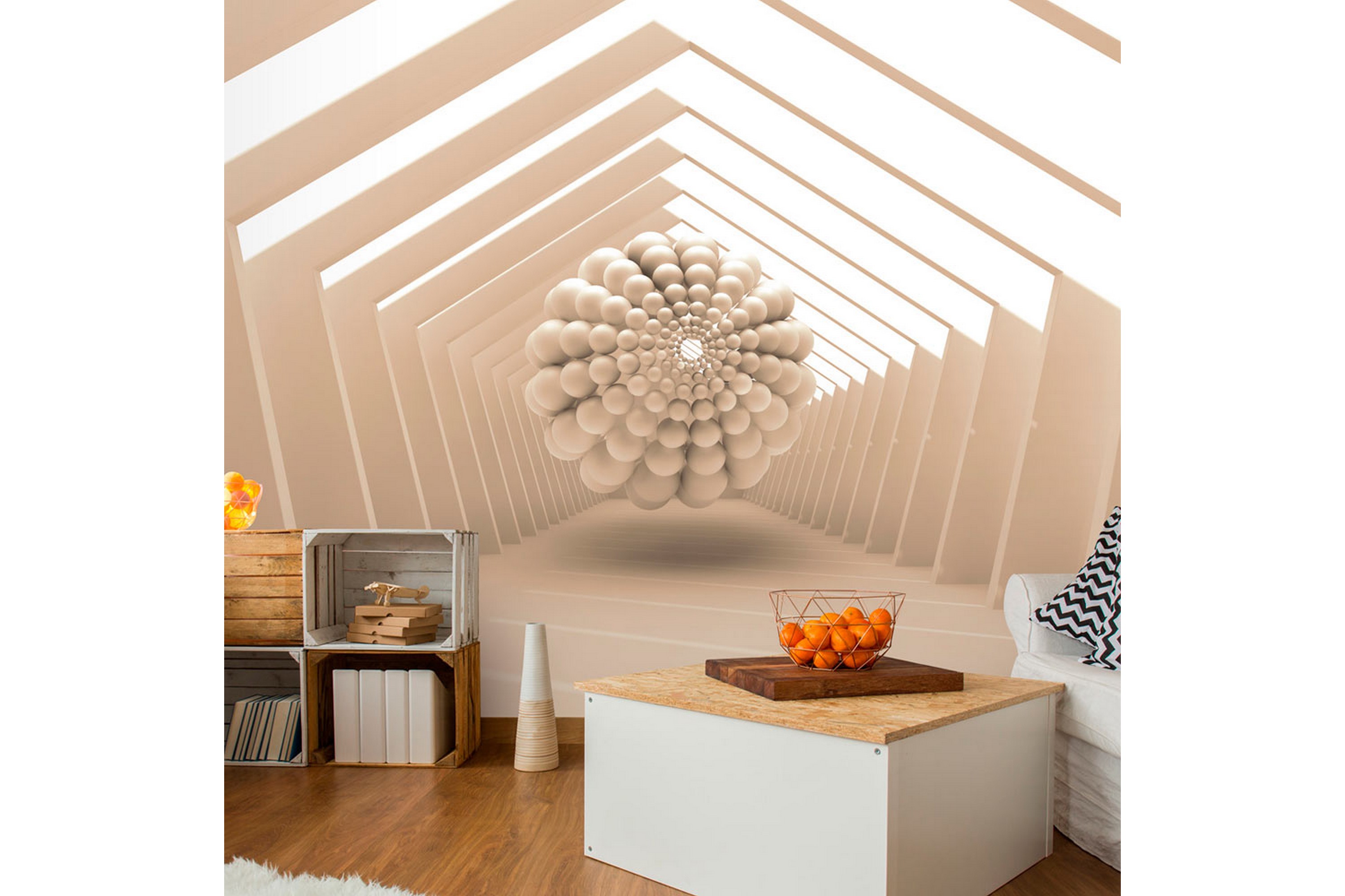 Fototapet Abstract Corridor 300x210 Artgeist sp. z o. o. - Inredning ...