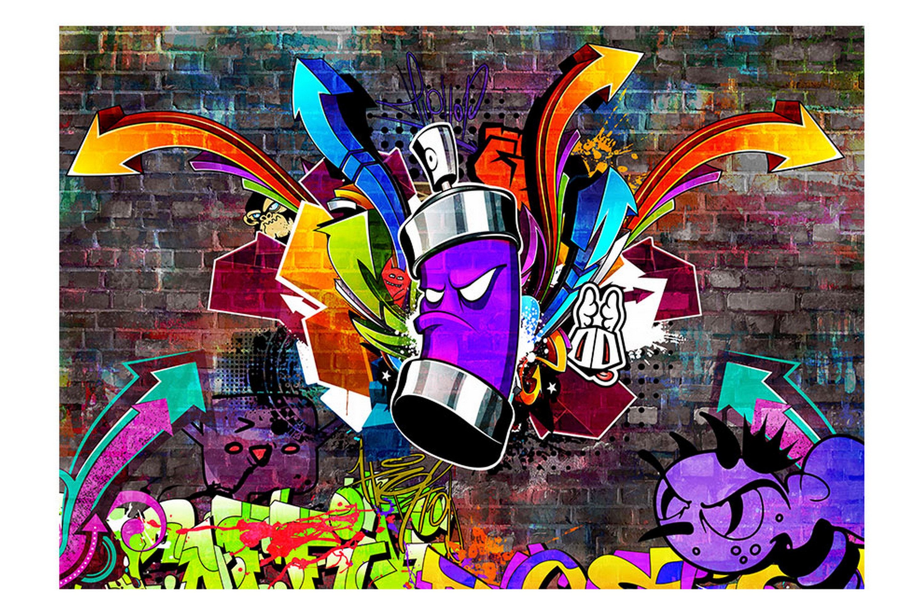 Fototapet Graffiti Colourful Attack 300x210 Artgeist sp. z o. o ...