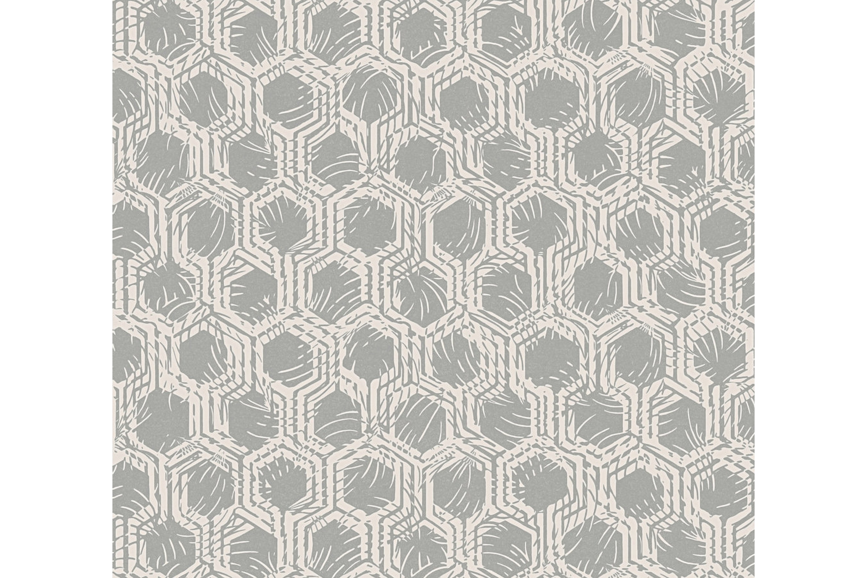 Geometric Tapet Alpha Ovävd Silver Beige - Mönstrad tapet | Chilli