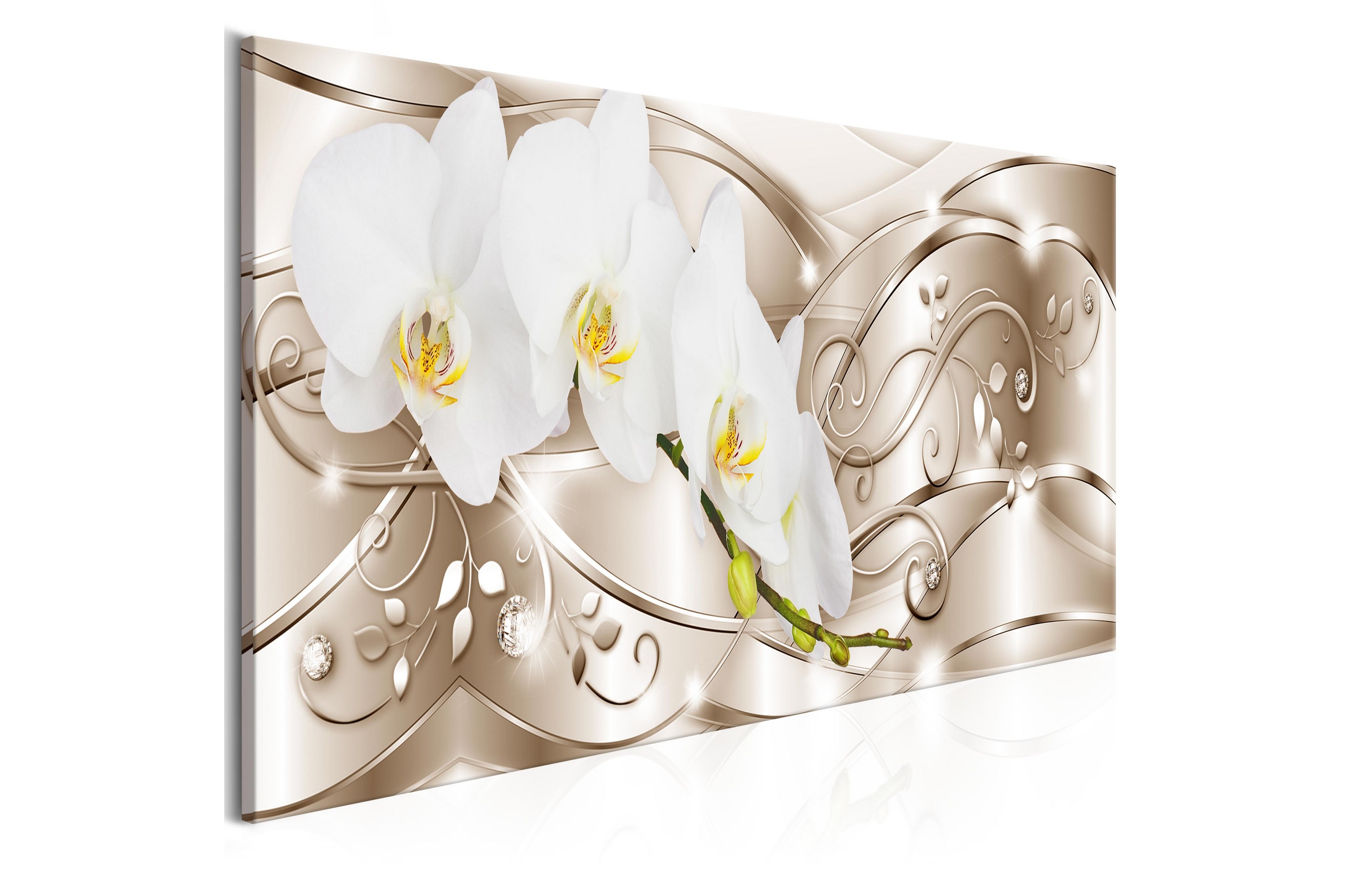 Tavla Flowering 1 Part Narrow Beige 120x40 Artgeist sp. z o. o ...