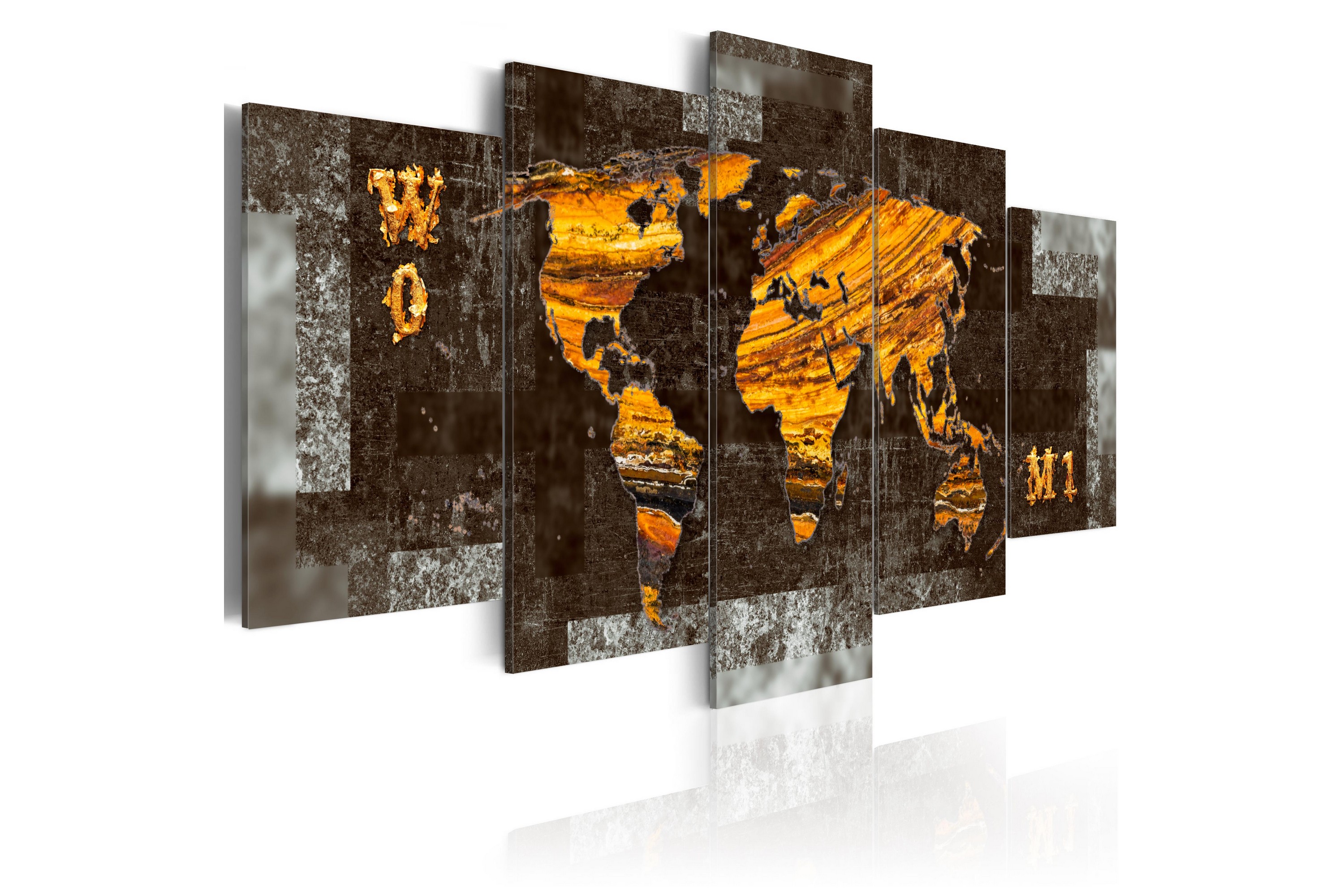 Tavla Hidden Treasure World Map 100x50 Artgeist sp. z o. o. - Inredning ...