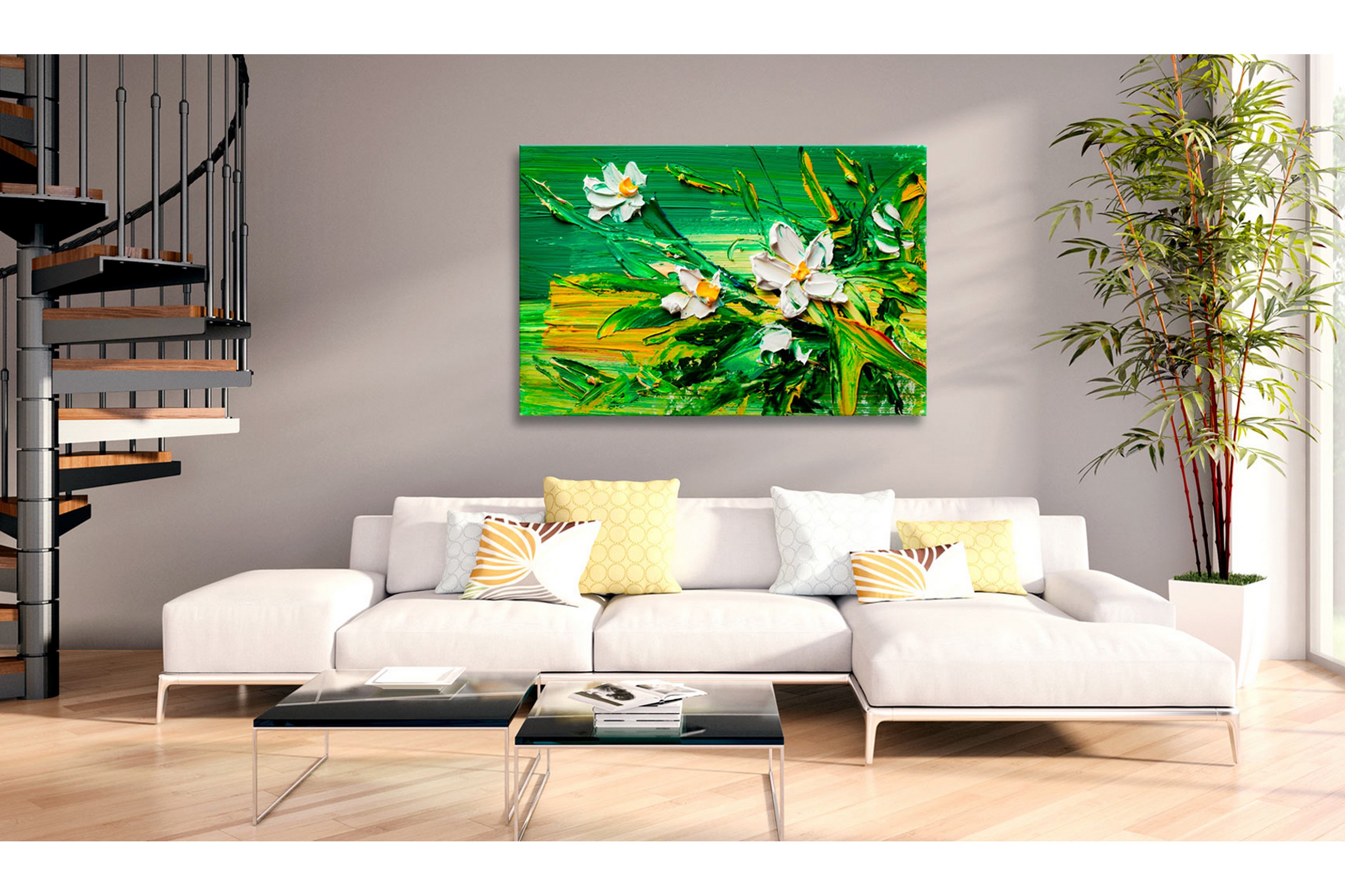 Tavla Impressionist Style: Flowers 60x40 Artgeist sp. z o. o ...