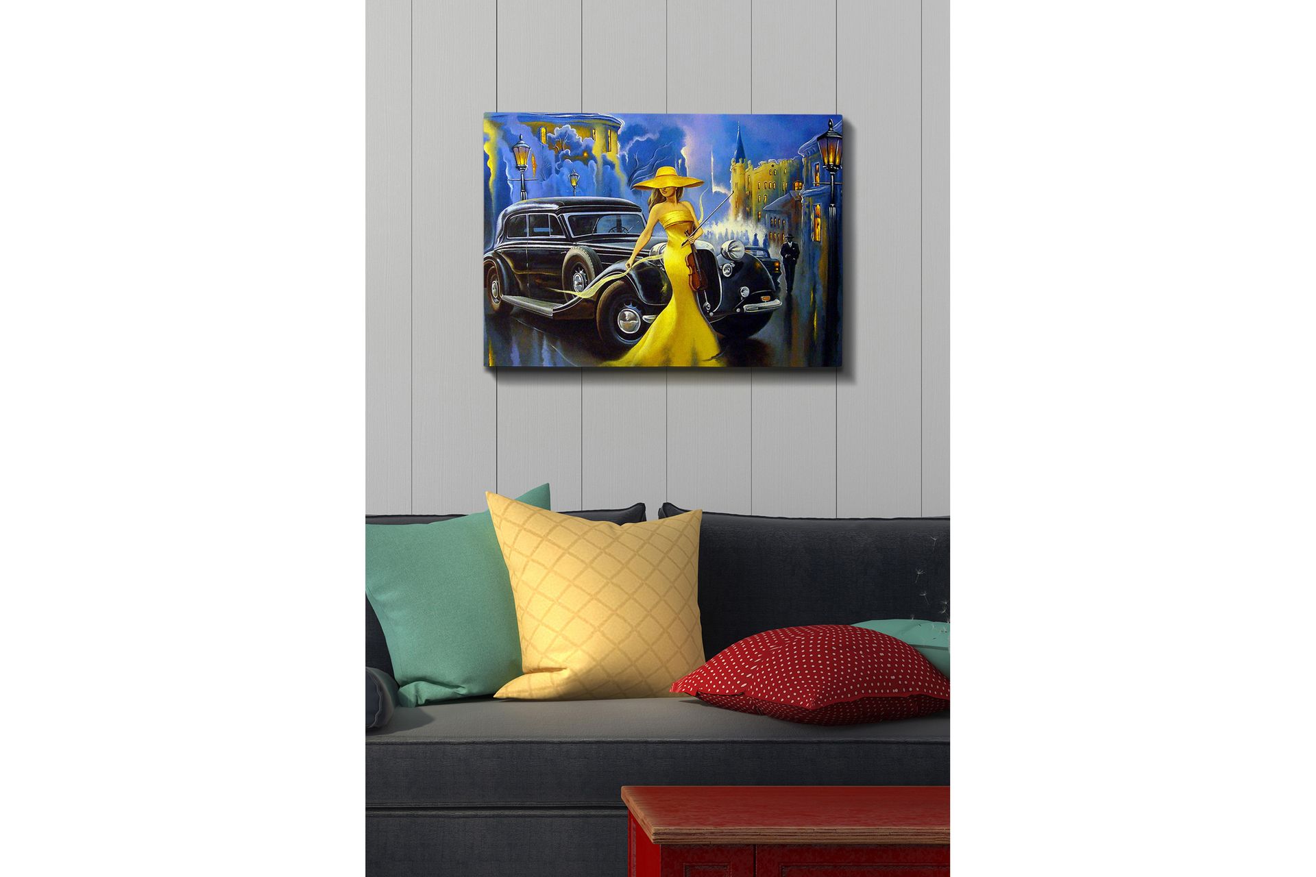 DEKORATIV CANVASTAVLA 50x70 cm Flerfärgad - Inredning & dekor ...