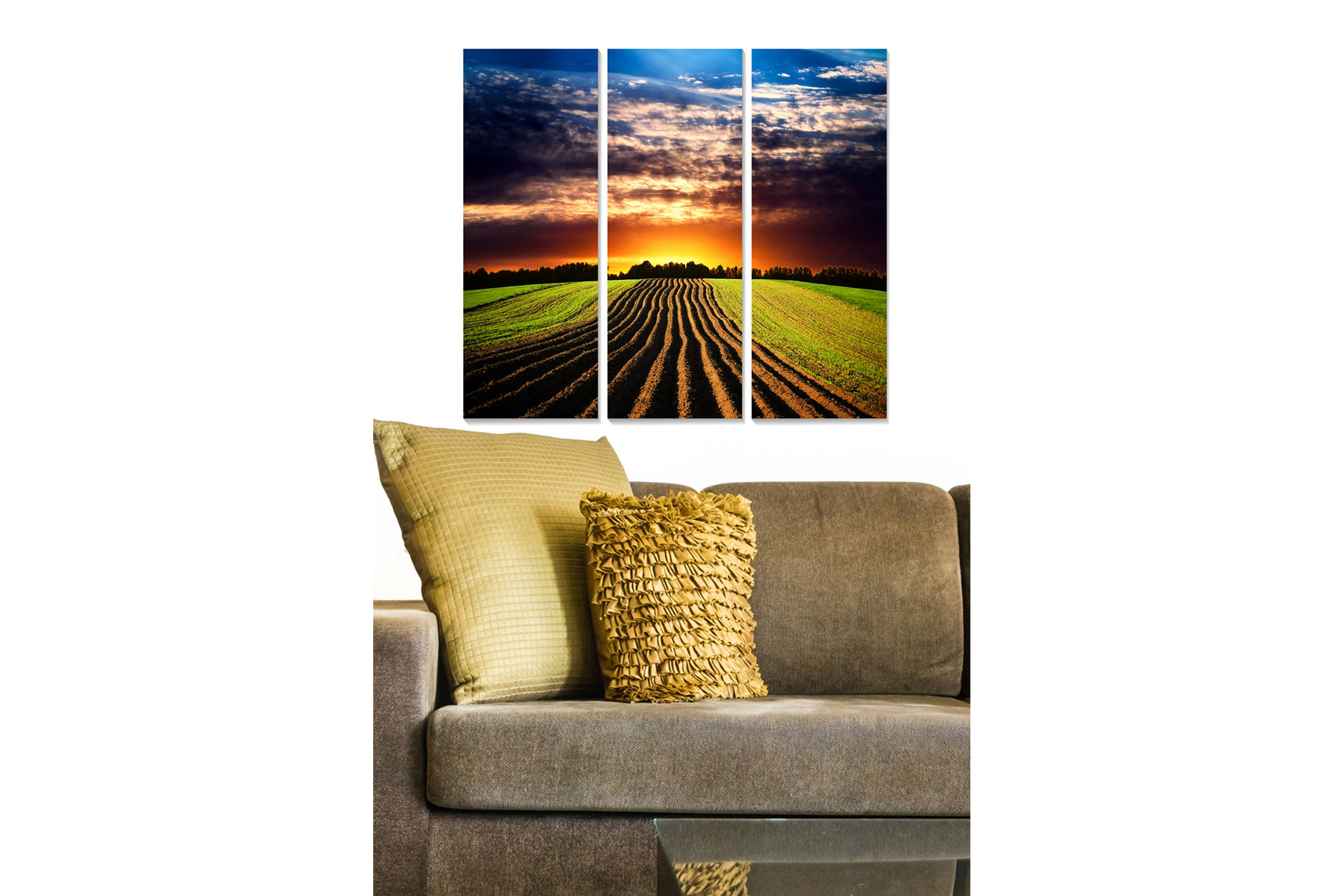 DEKORATIV MDF-MÅLNING 3-Delar 20x50 cm - Inredning & dekor - Furniturebox