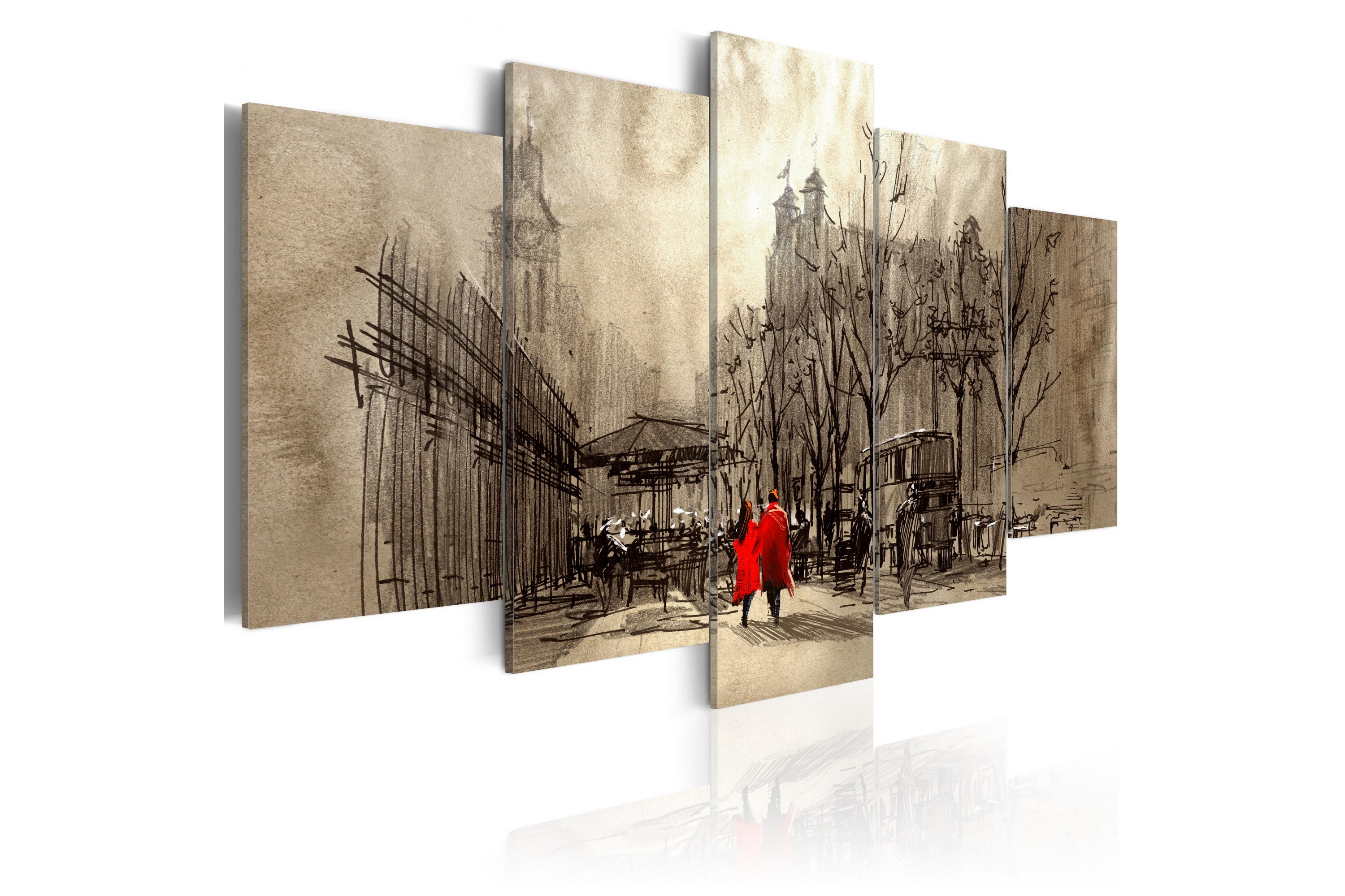 Tavla Romantic Stroll 100X50 Beige - Inredning & dekor - Furniturebox