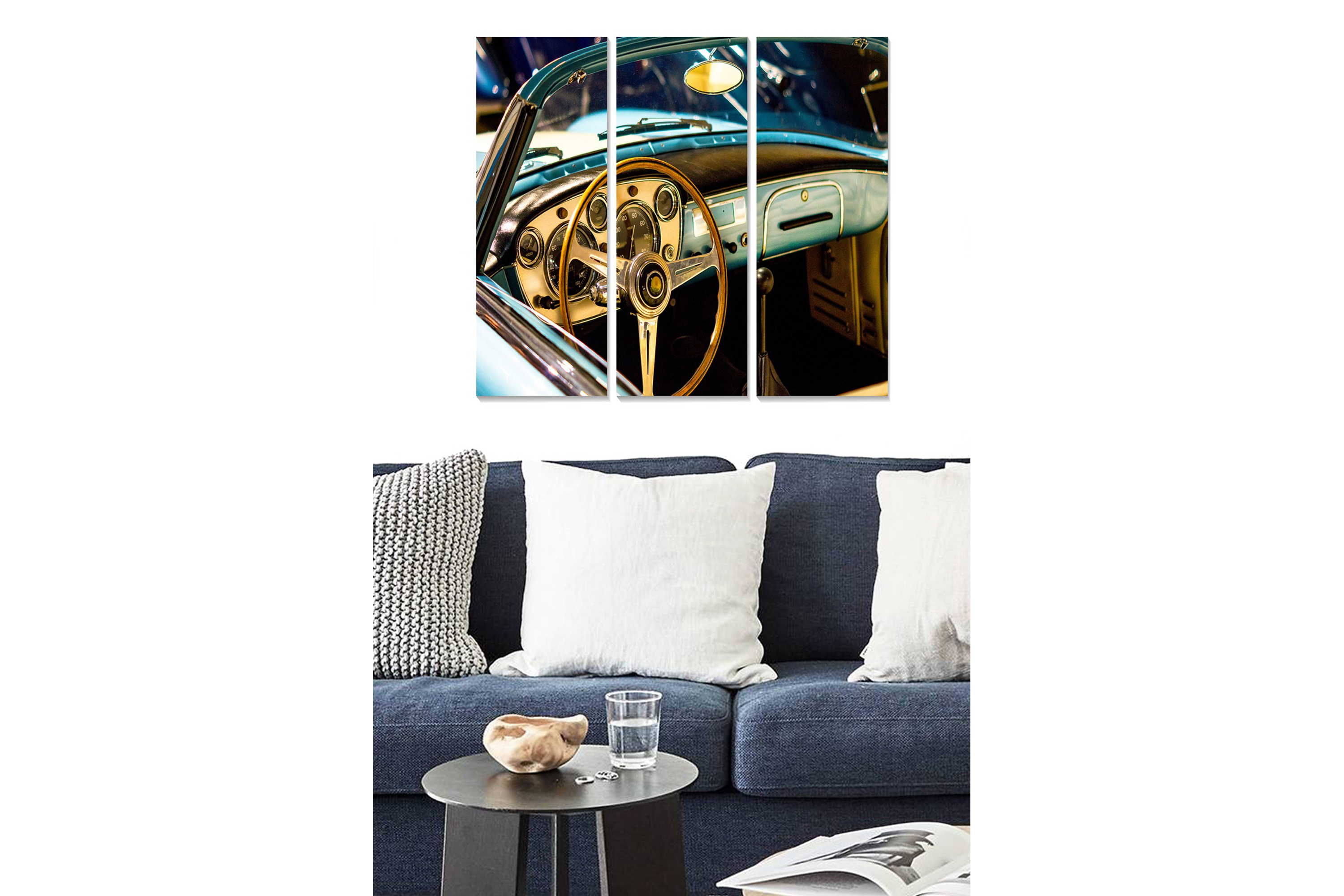 Tavla Vehicle 3-Pack Flerfärgad 20X50 - Inredning & dekor - Furniturebox