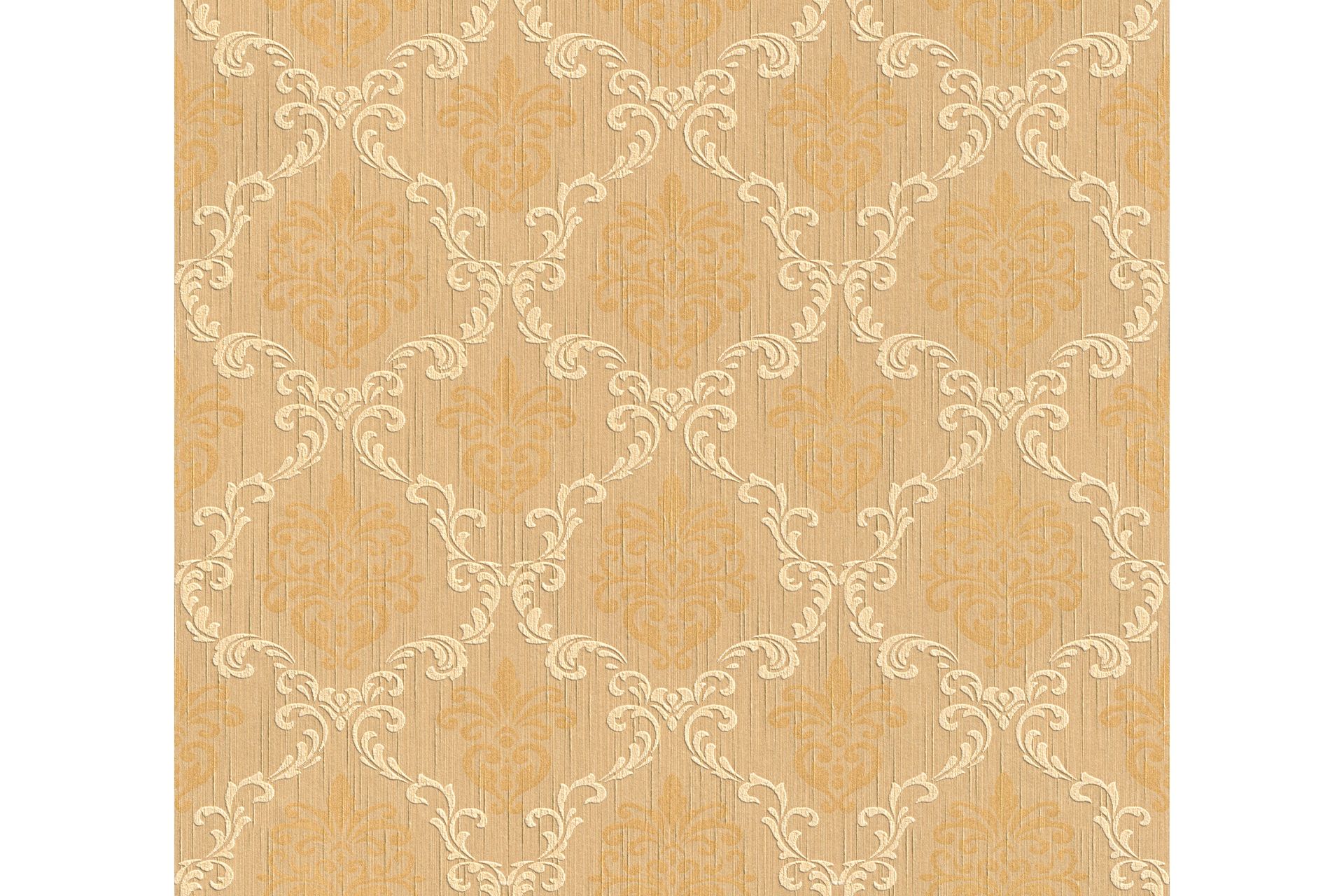 Barock Tapet Tessuto Ovävd Orange Beige - Mönstrade tapeter - Furniturebox