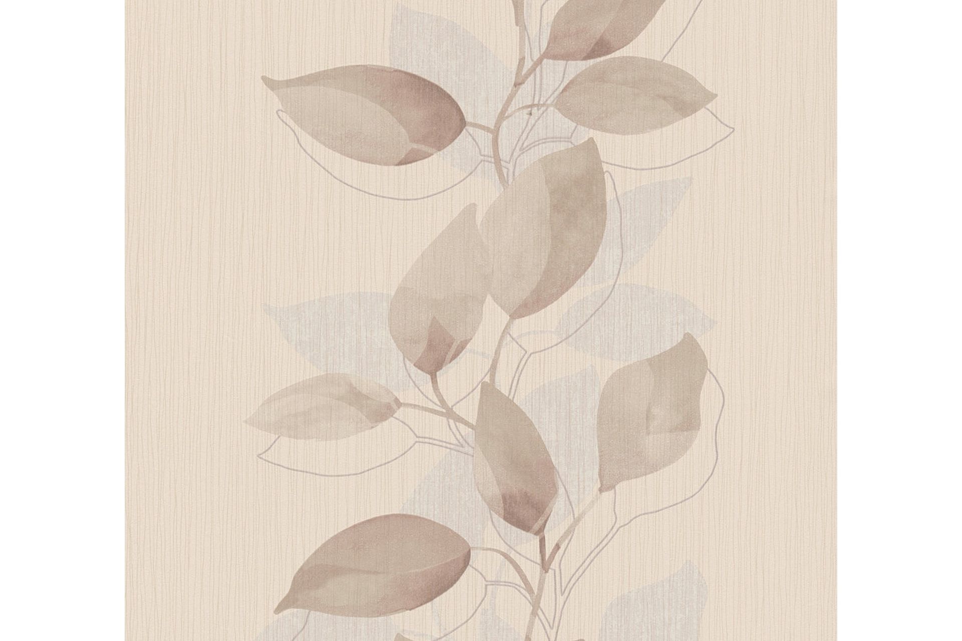 Blommig Tapet Attractive Ovävd Beige - Mönstrade tapeter - Furniturebox