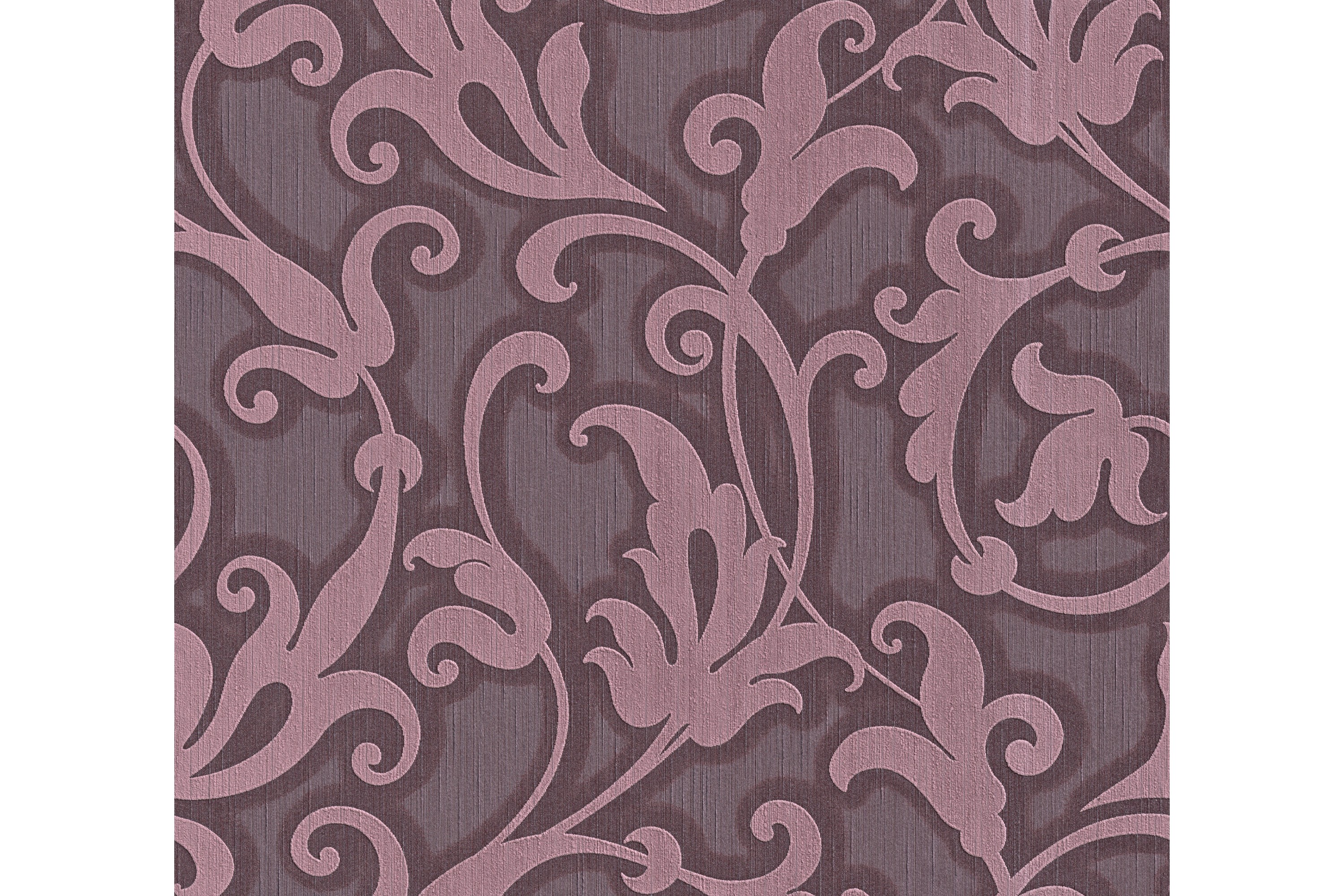 Blommig Tapet Tessuto Ovävd Lila - Mönstrade tapeter - Furniturebox