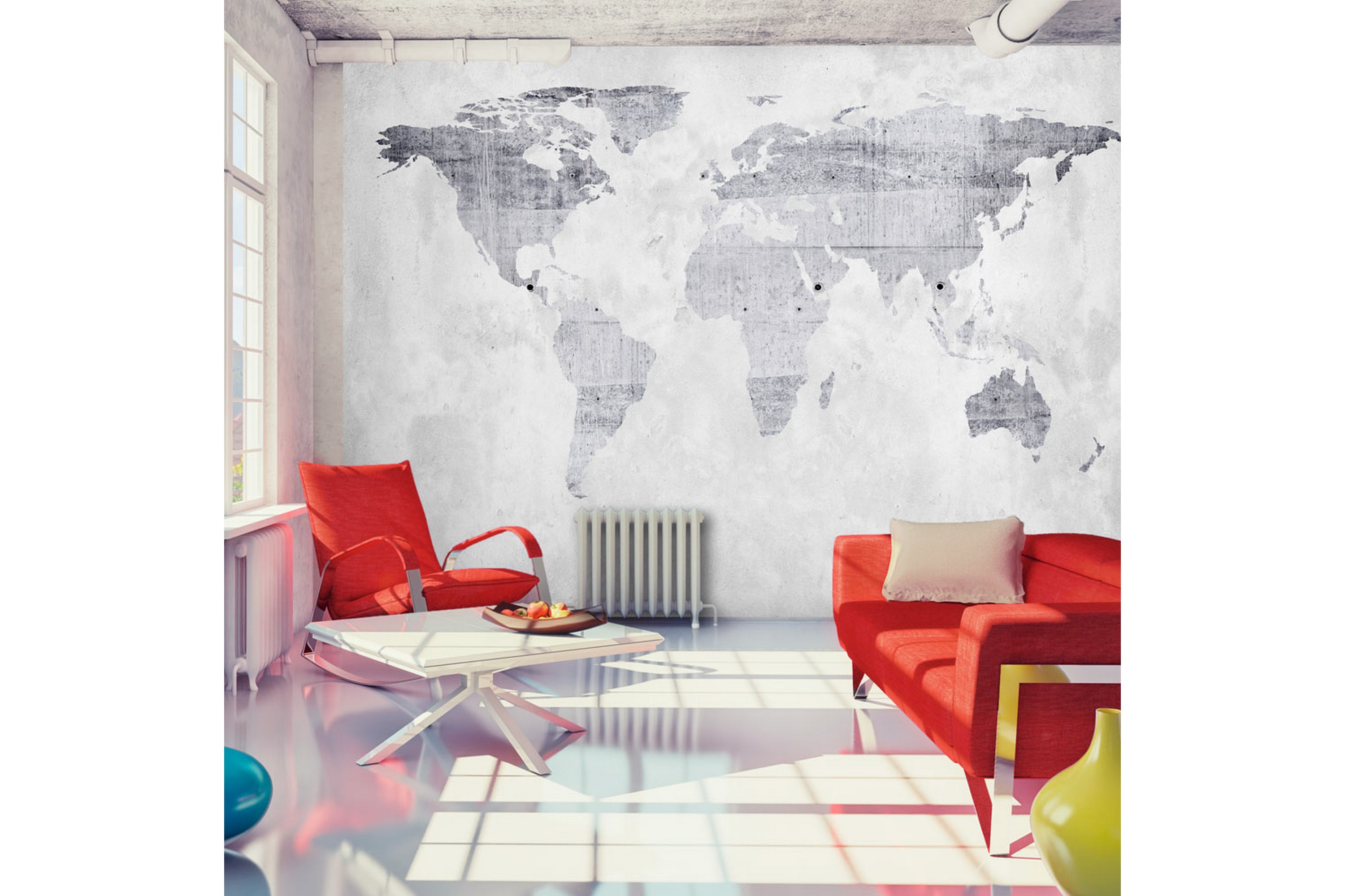 FOTOTAPET Concrete Map 400x280 - Inredning & dekor - Furniturebox