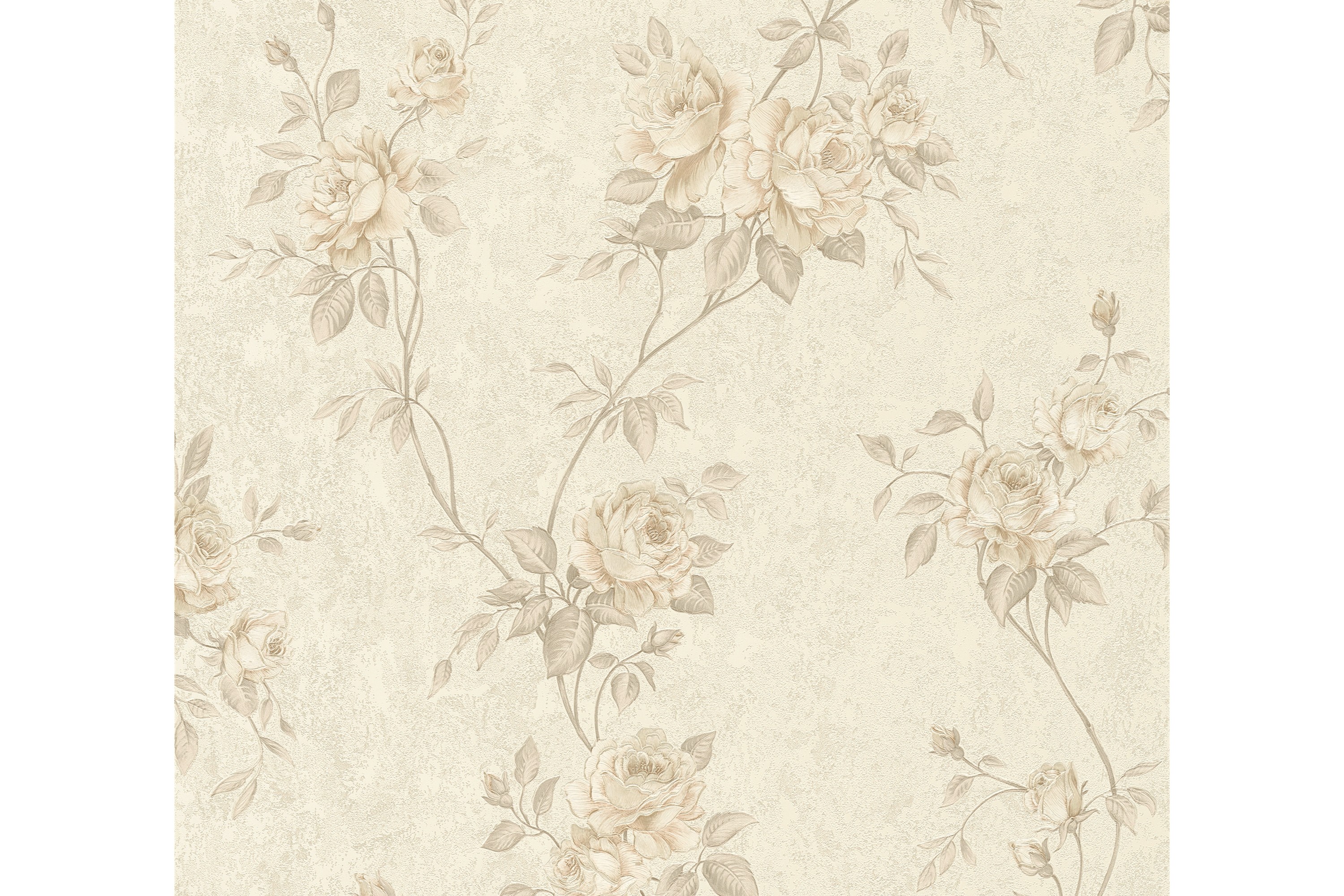 Rosas Tapet Romantico Ovävd Brun Beige - Mönstrade tapeter - Furniturebox