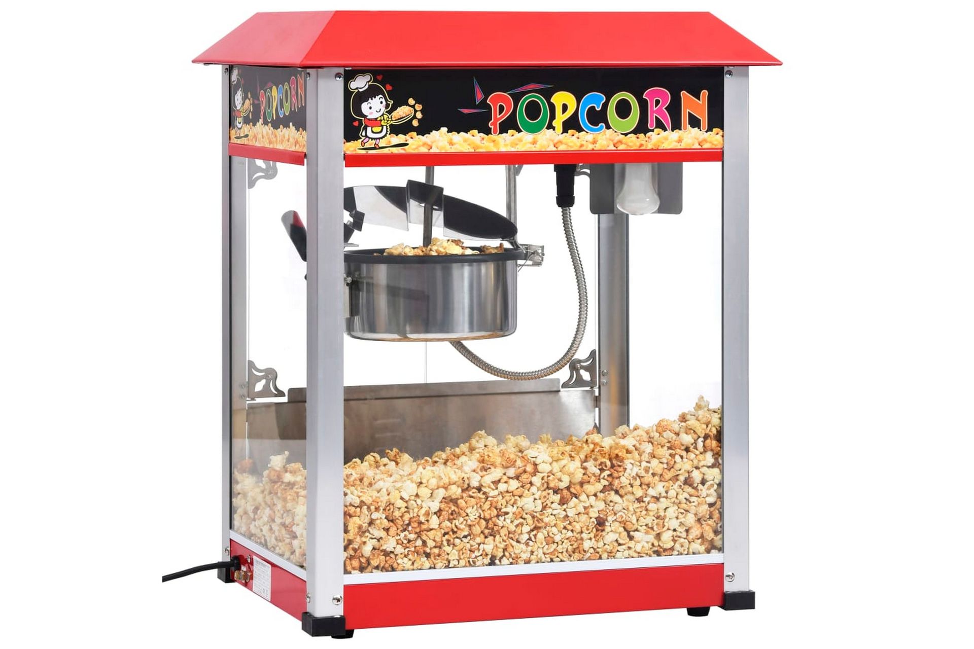 Popcornlaite teflon-kattilalla 1 400 W Punainen - Kotitalous | Kodin1.com