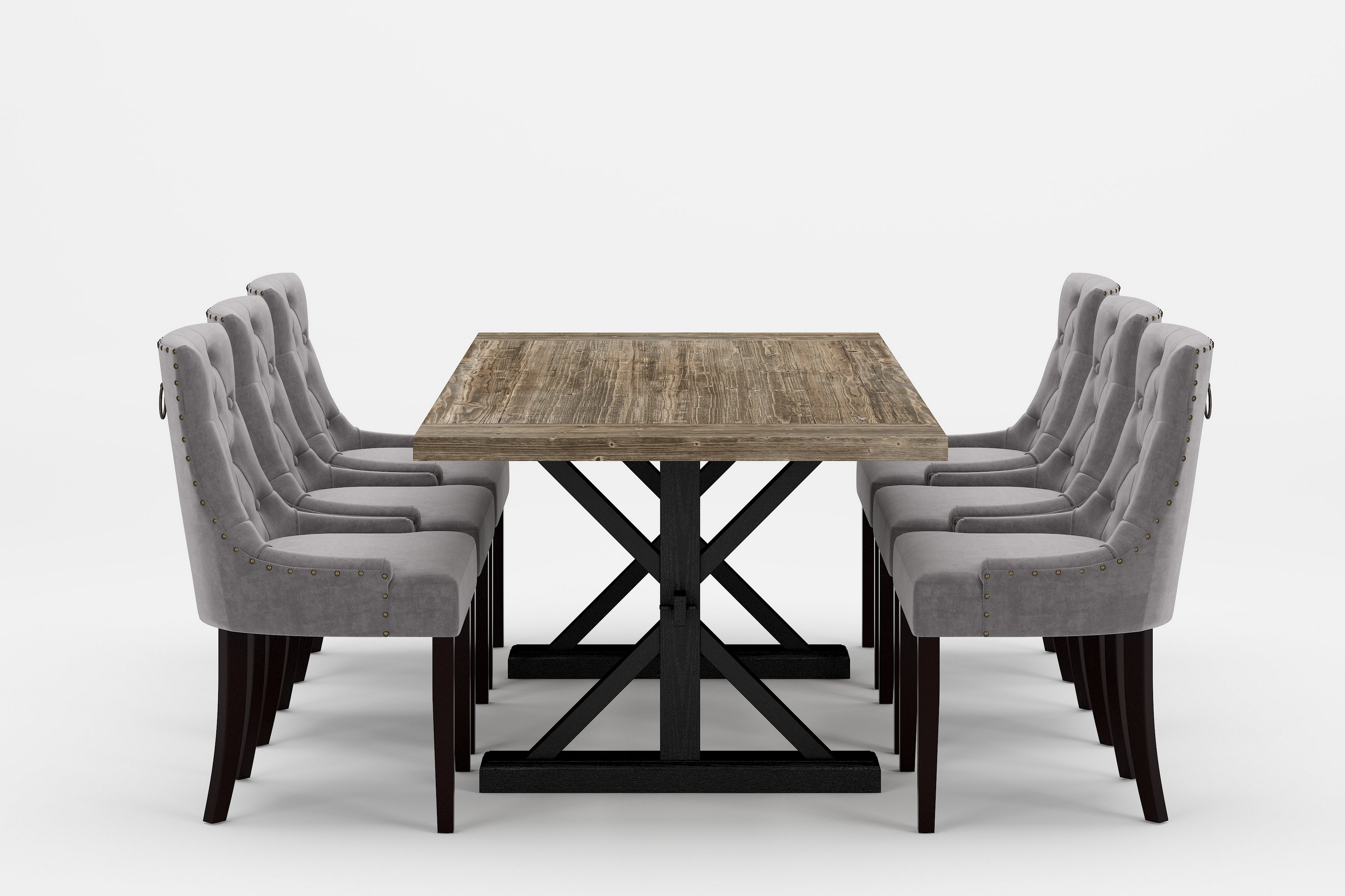 Bloomington Lyon Premium Matgrupp 200-290 cm + 6 Viktoria Stolar ...