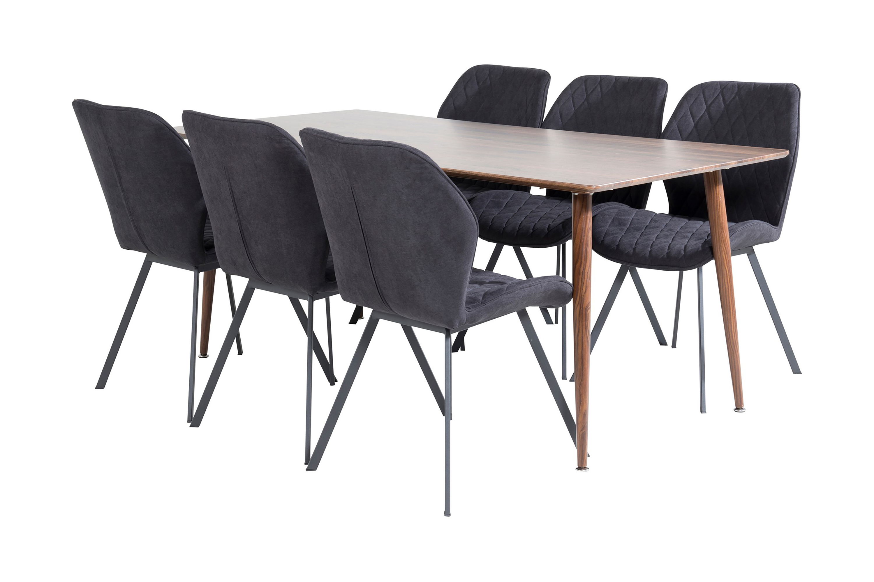 Venture Home Ypas Matbord 180 cm med 6 st Sumoas Matstol - Möbler ...