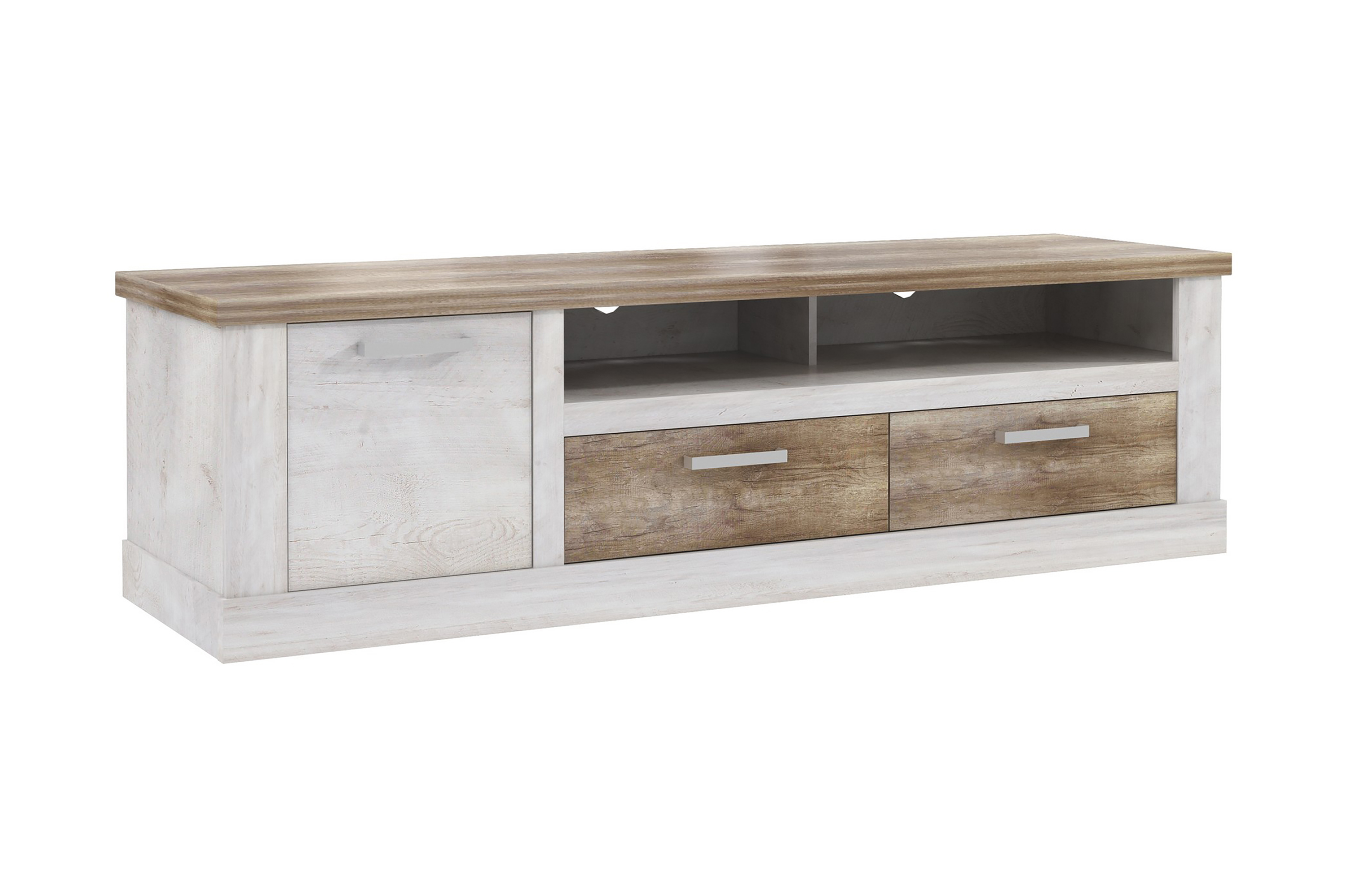 TV-Bänk Breage 179 cm Brun|Vit - Möbler | Chilli