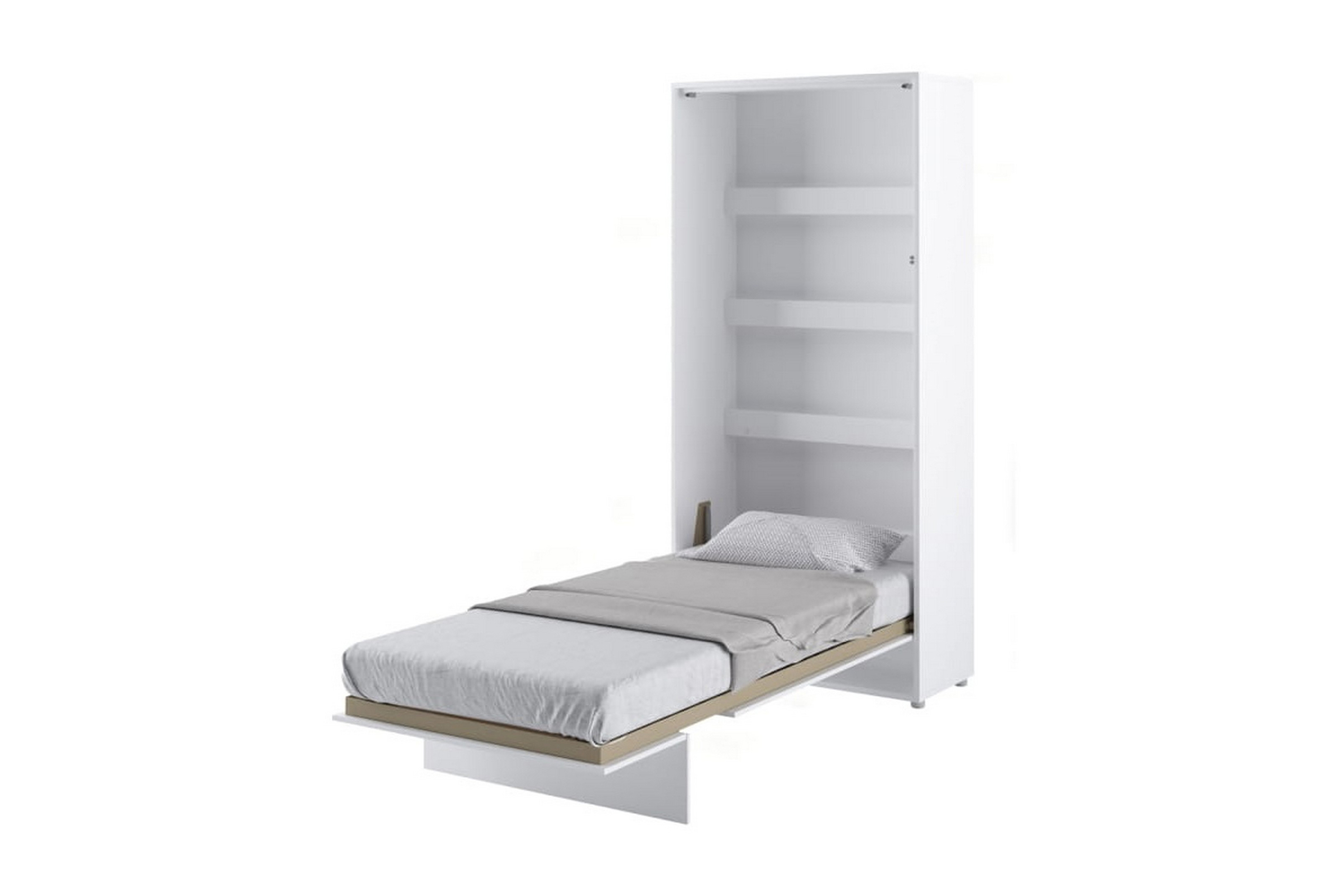 Sängskåp 90x200 cm Vertikal Vit Bed Concept Bed Concept - Möbler - Trademax
