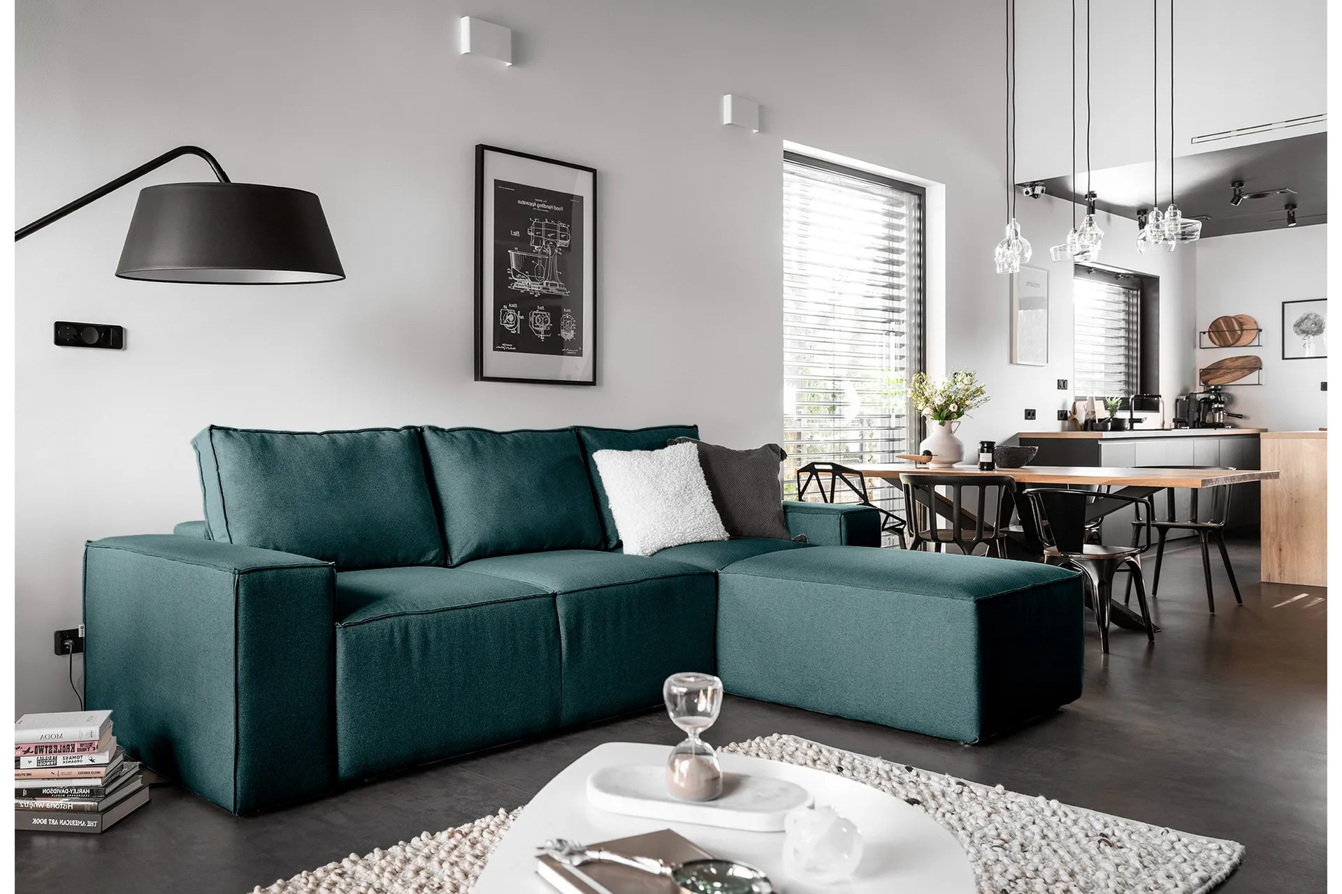 Bäddsoffa m. Divan Kandari med Förvaring Blå - Möbler | Chilli