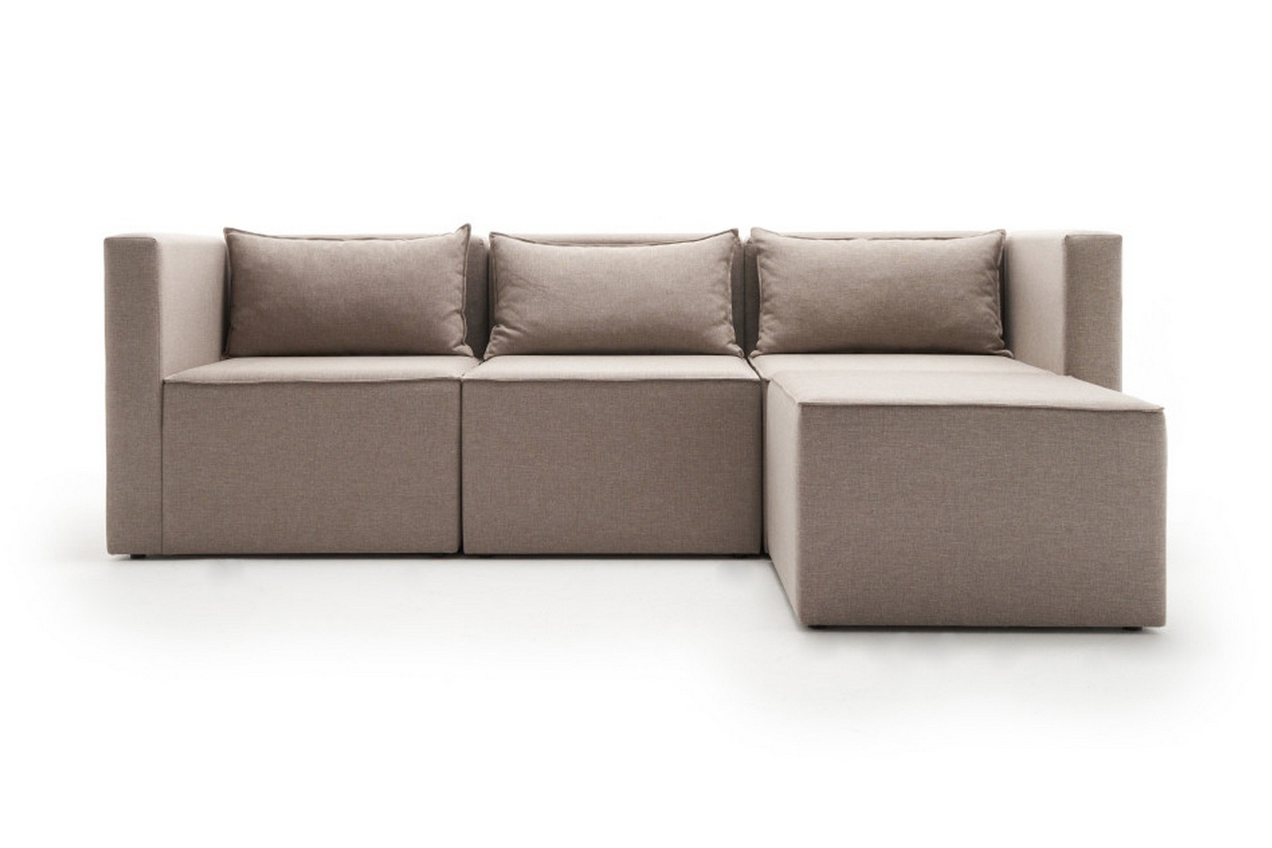 Albania Lina Modulsoffa med Schäslong Krämvit - Möbler | Trademax