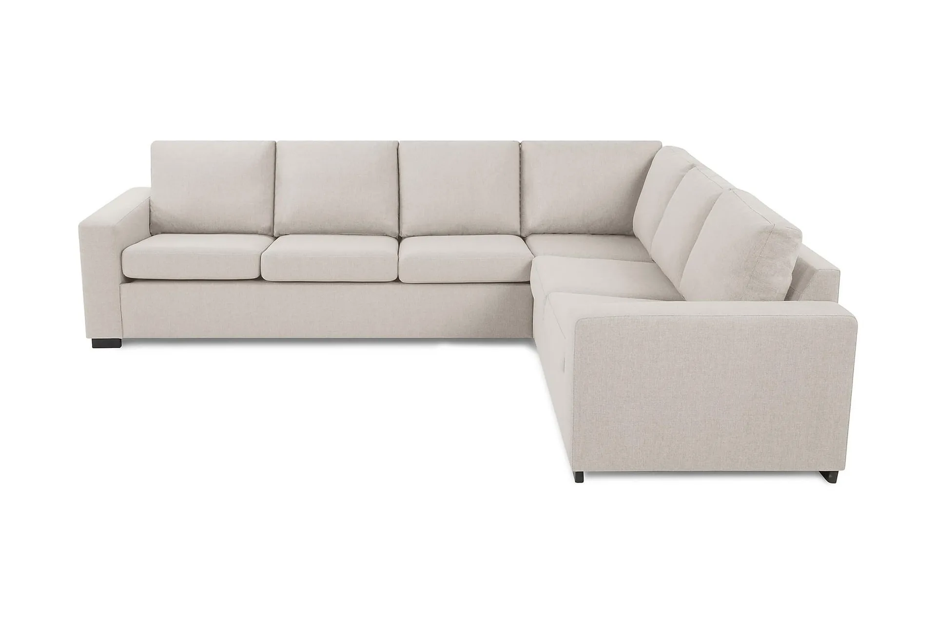 Basic Home Crazy 5-sits Vändbar L-formad Large Hörnsoffa i Tyg Beige ...