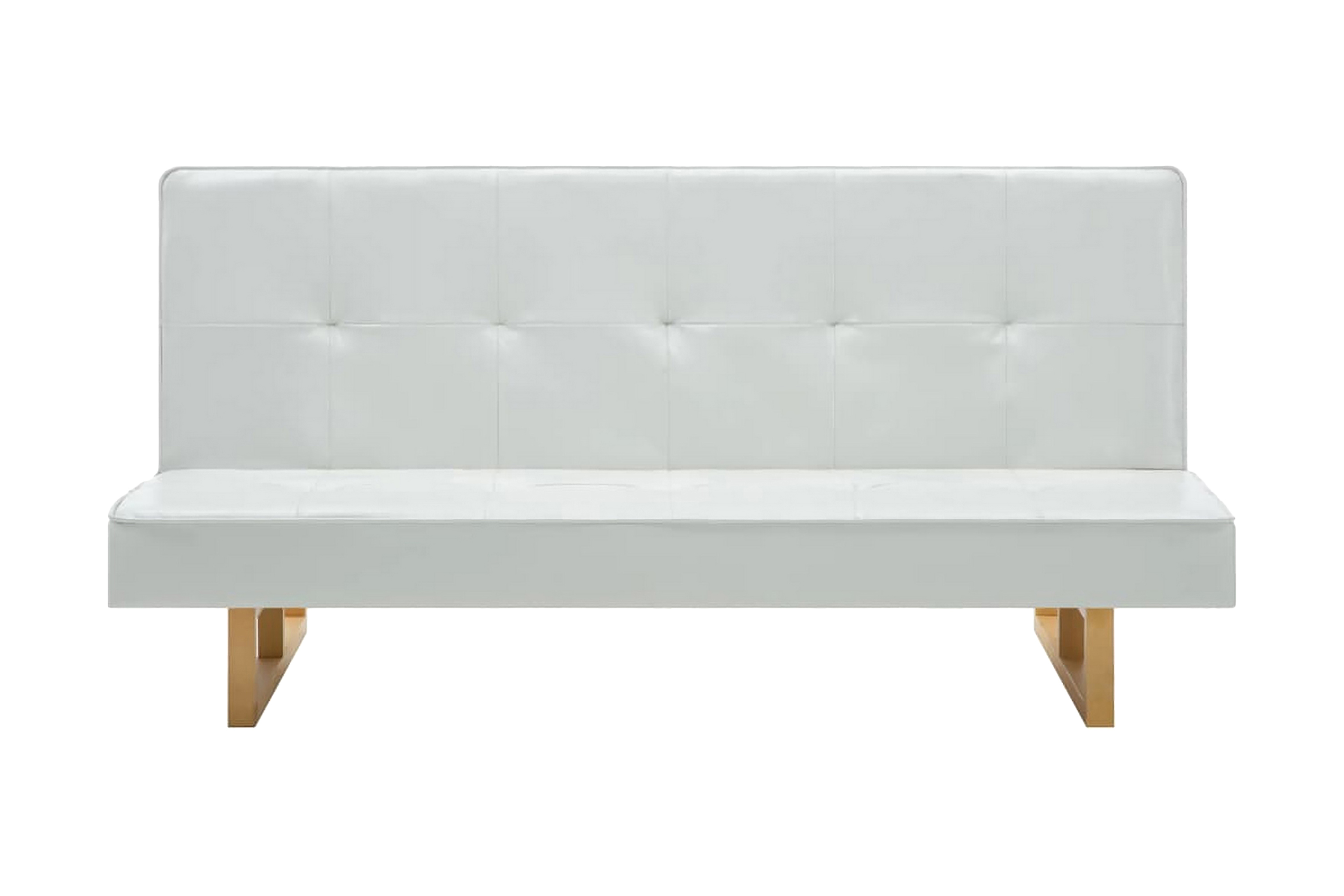 Be Basic Bäddsoffa konstläder vit Vit - Möbler - Trademax