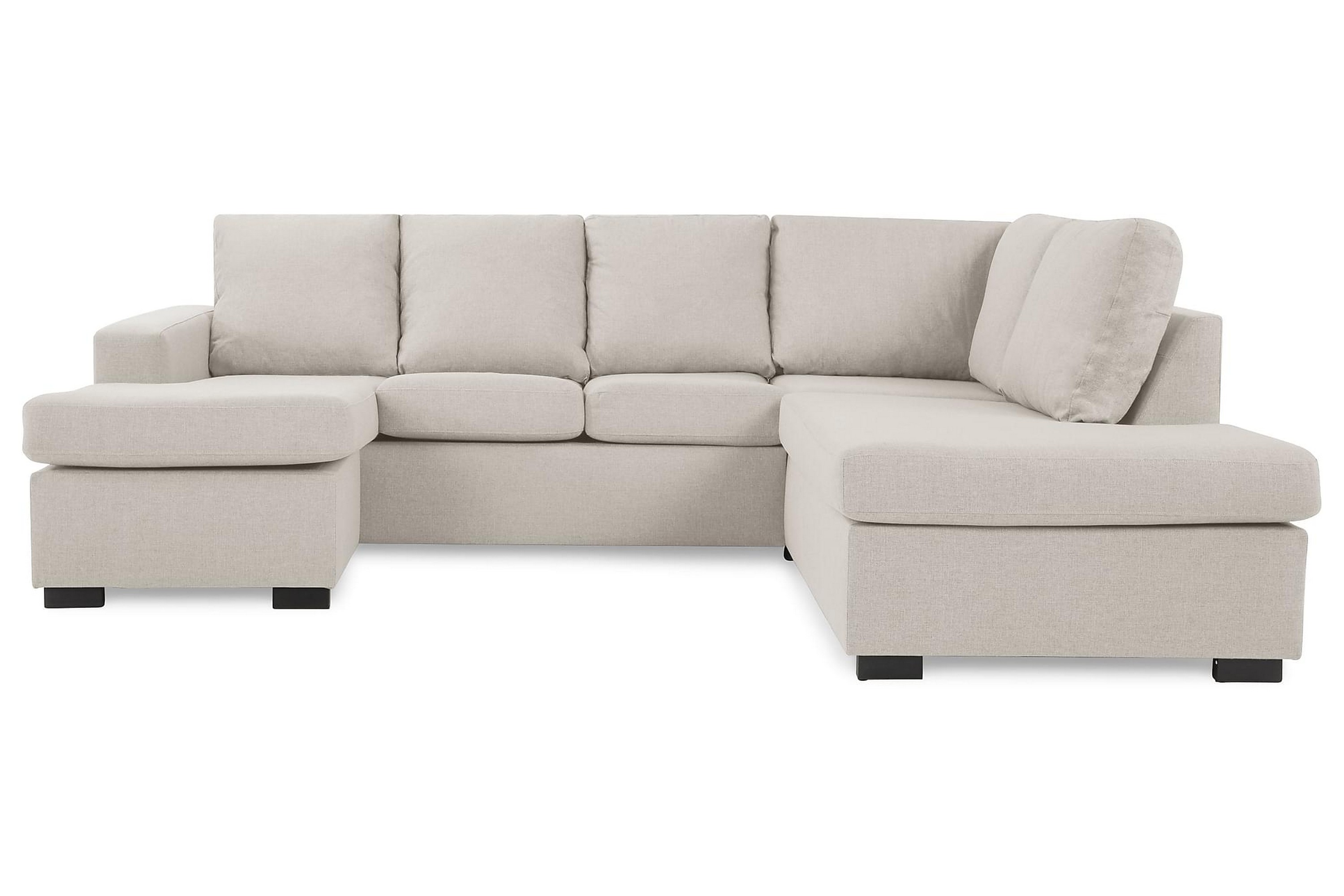 Basic Home Crazy 4-sits Högervänd U-formad Small Soffa med Divan och ...