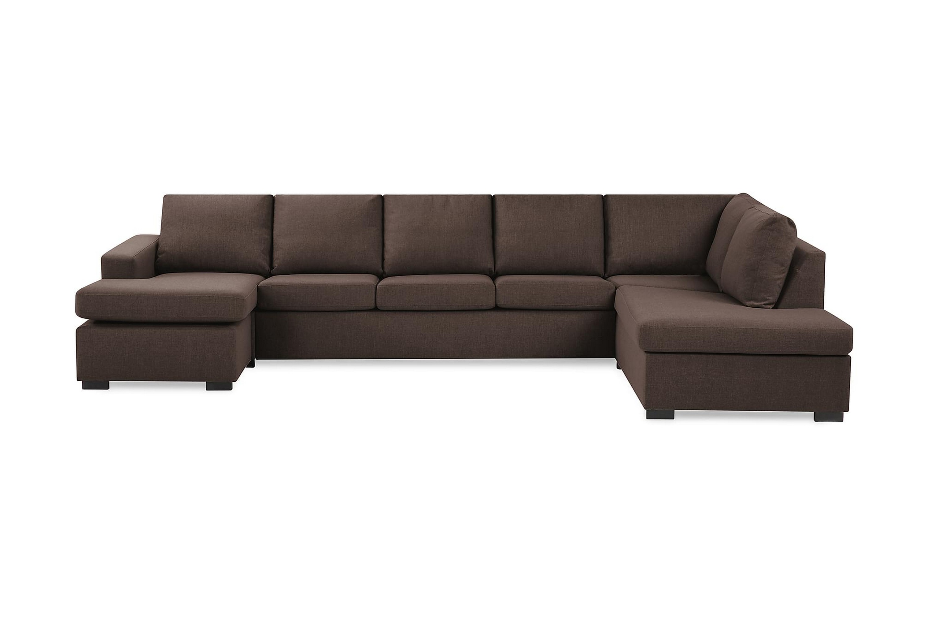 Basic Home Crazy 5-sits Högervänd U-formad X-Large Soffa med Divan och ...