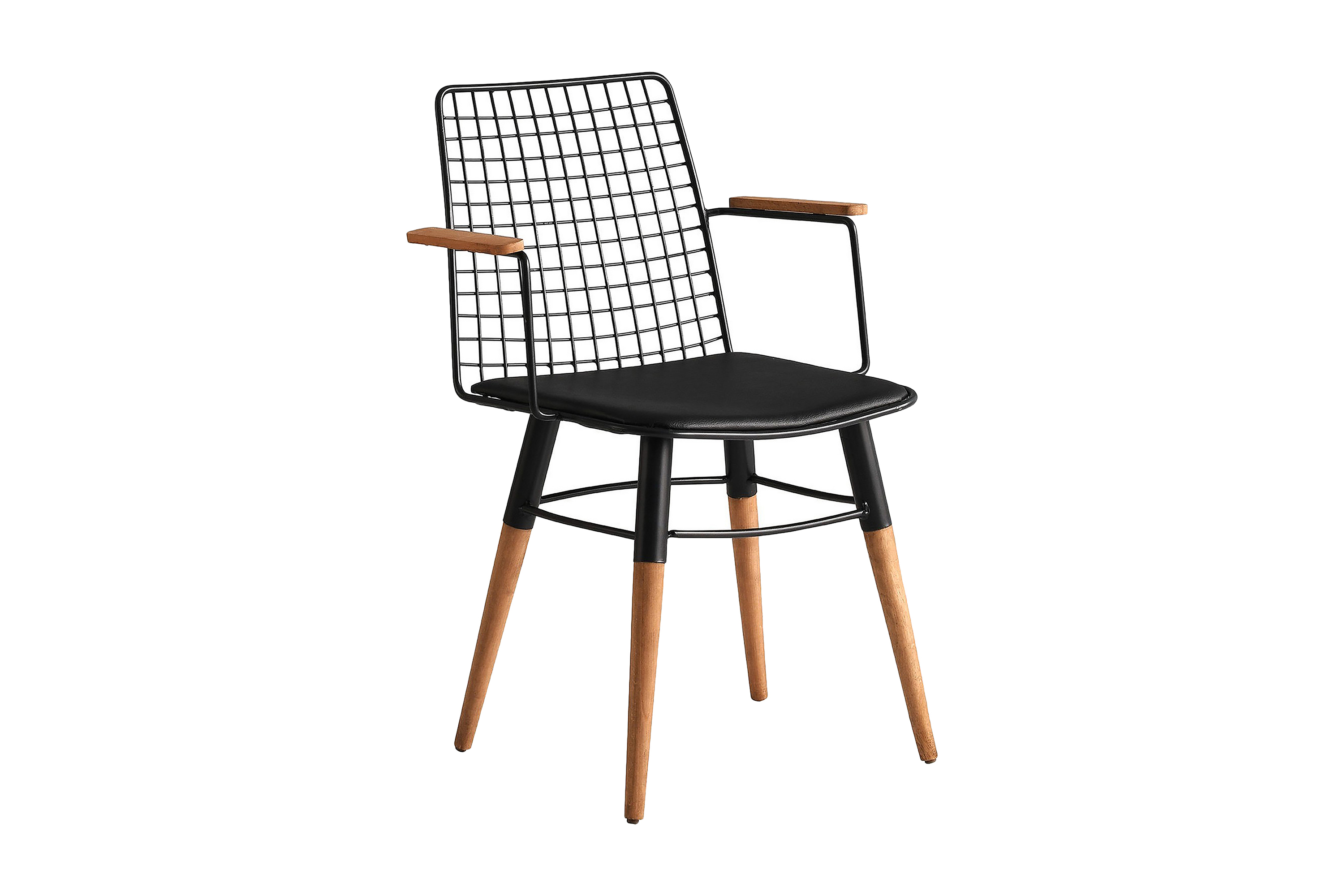 Matstol Trendel Svart/Valnöt - Möbler | Chilli