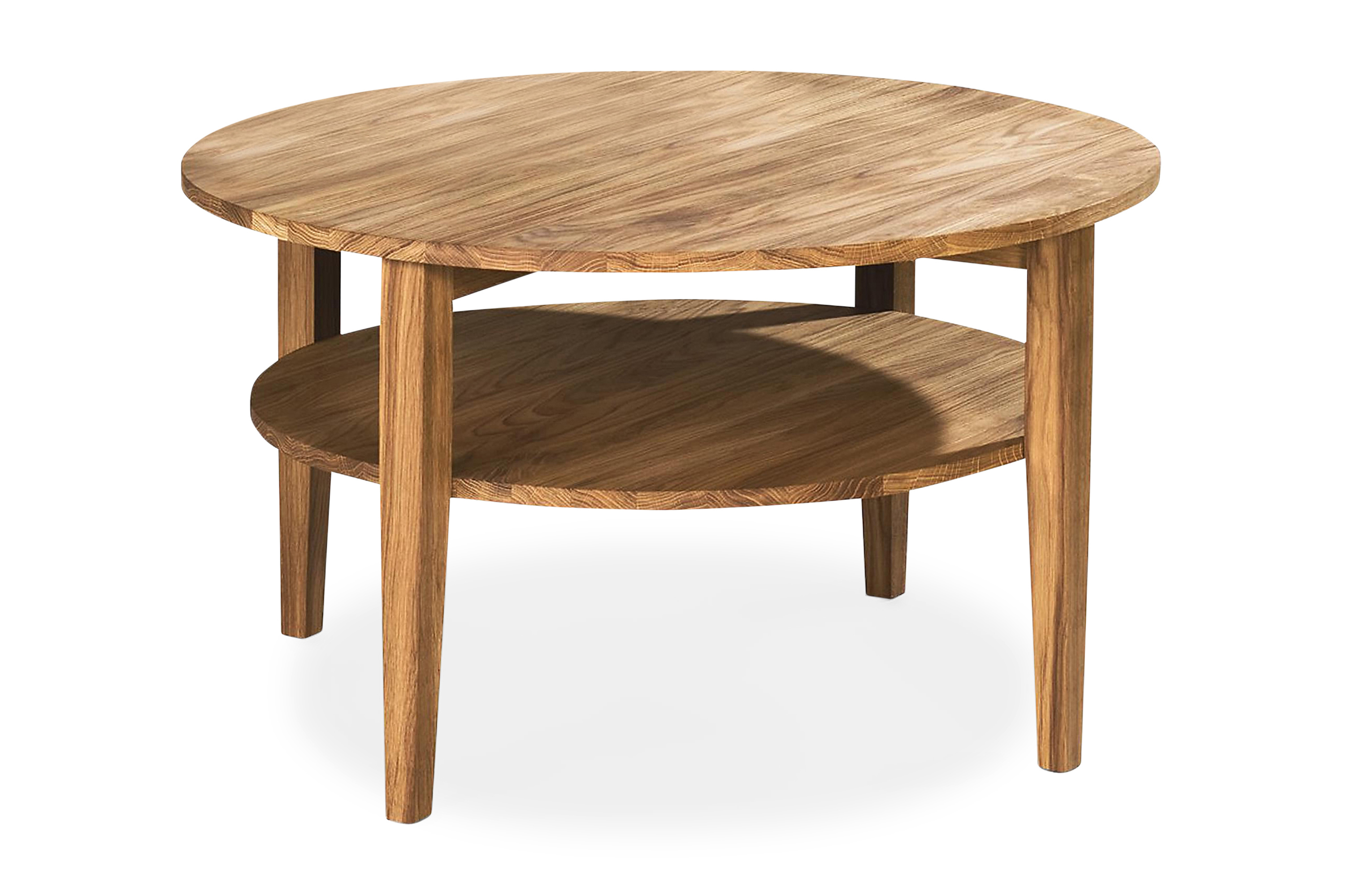 Funky & Co Sofabord Avesta 80 cm Rundt Eik - Møbler - Chilli