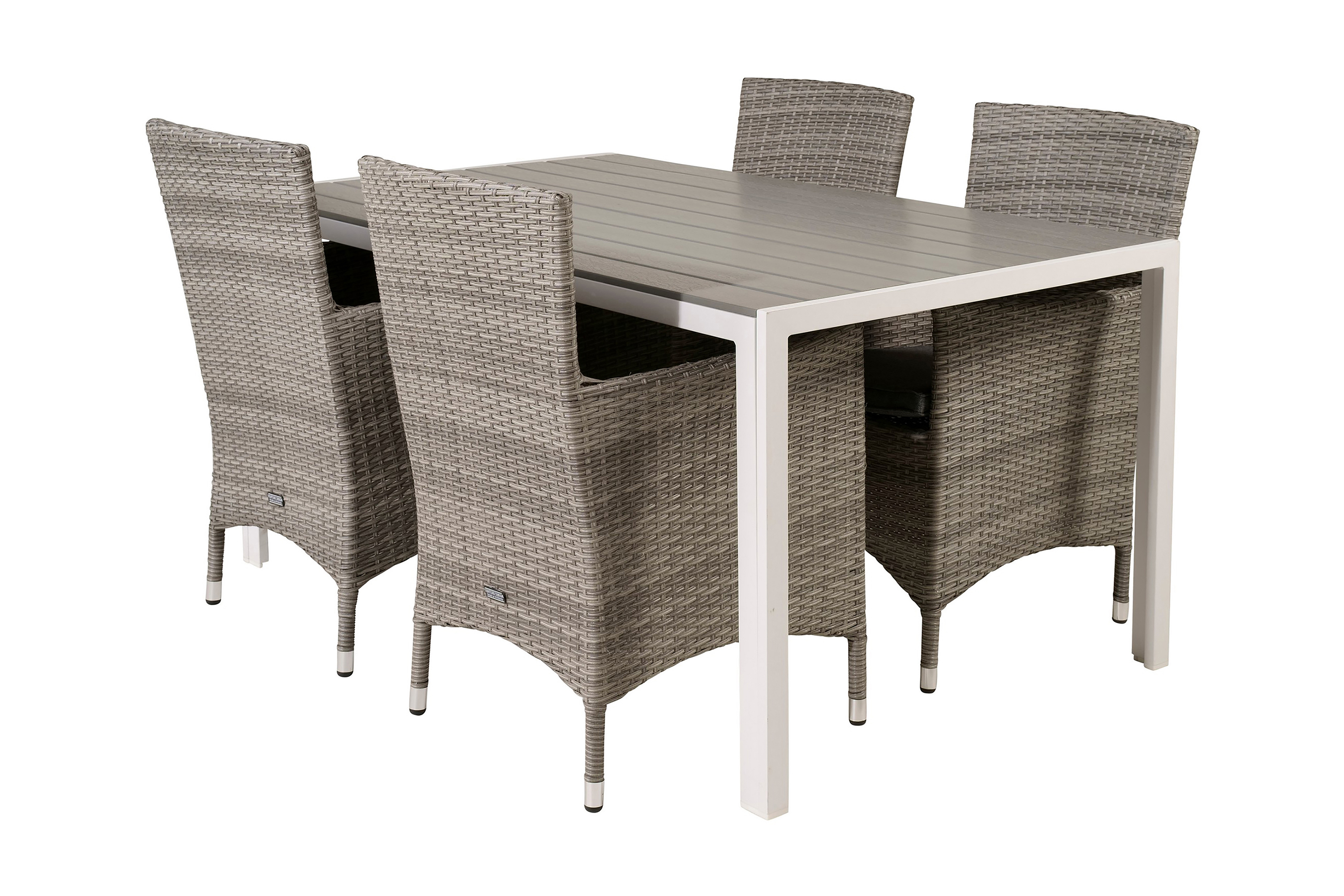 Buitepos Spisebordssæt inkl 4 Kalkfeld Armstole - Spisebordssæt ...