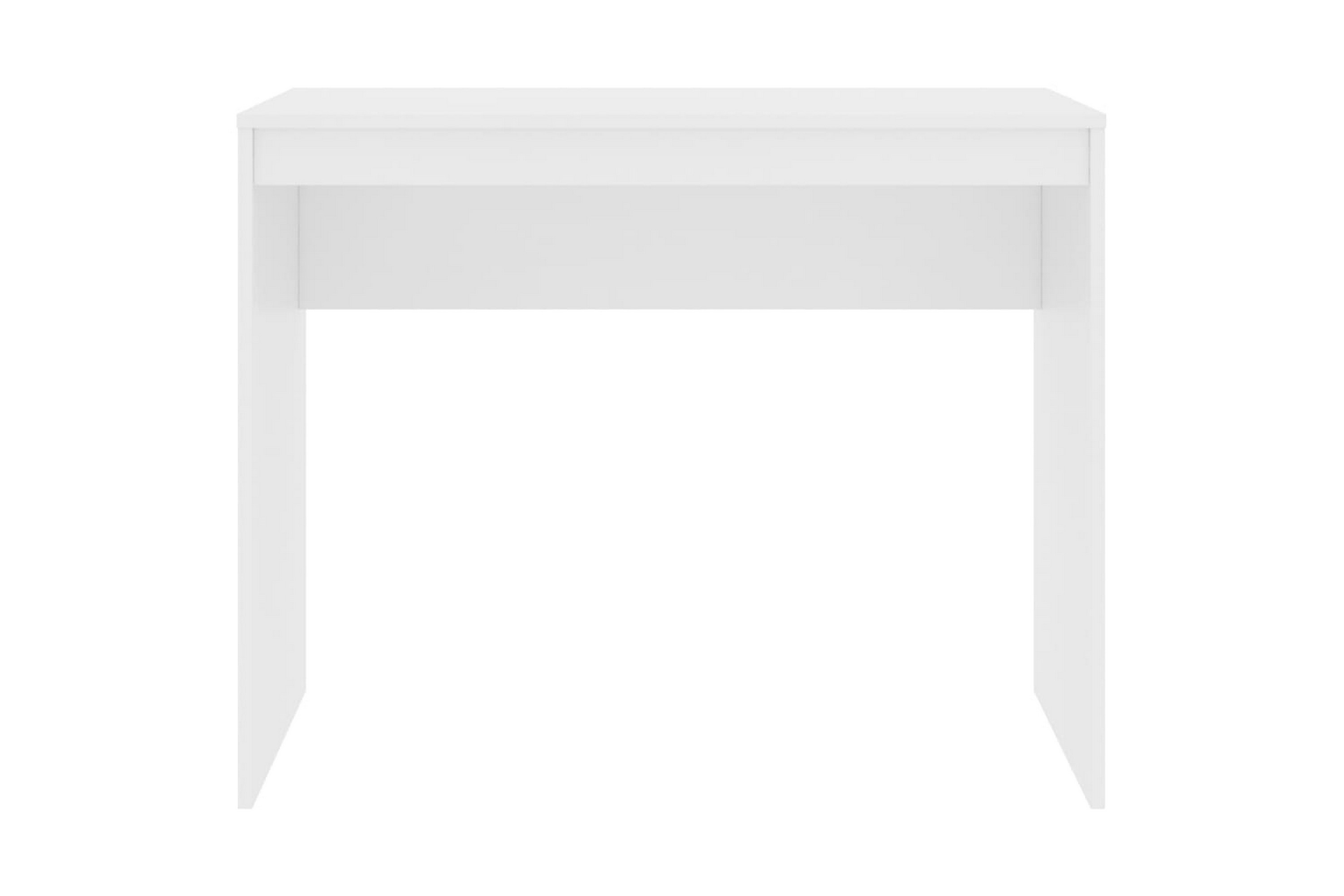 Be Basic Skrivebord 90 x 40 x 72 cm spånplade hvid Hvid - Møbler | Trademax