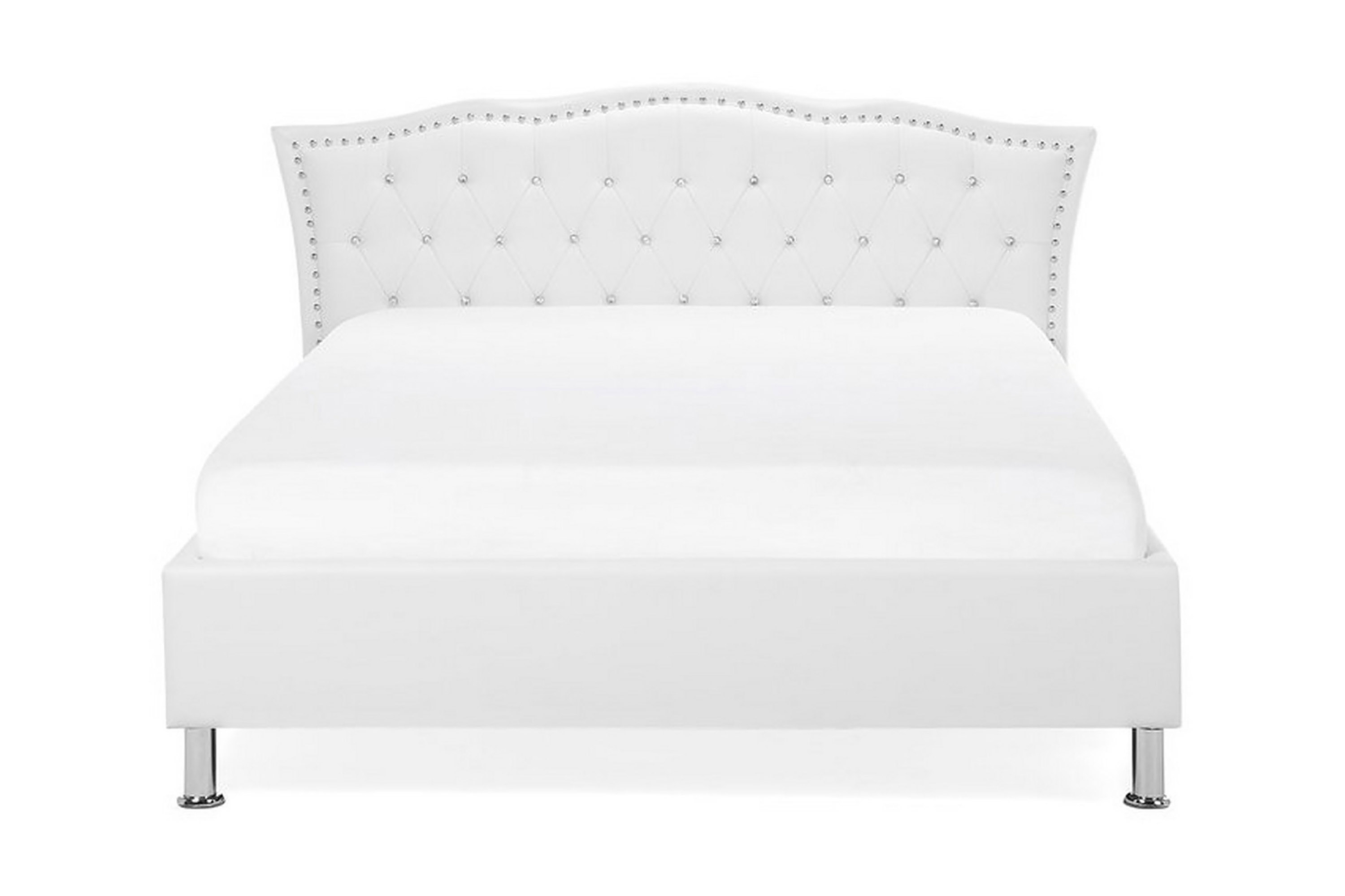 Bedly Metz Dobbelt seng 140 | 200 cm Hvid - Møbler | Trademax