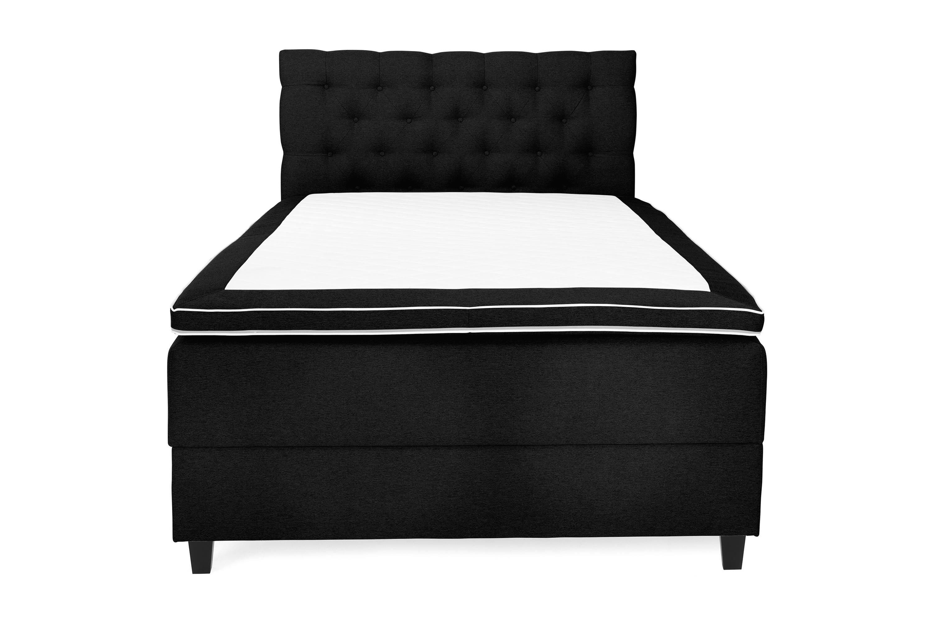 Berg & Strand Royal Box Bed Komplet Sengepakke 140x200 Sort - Møbler ...