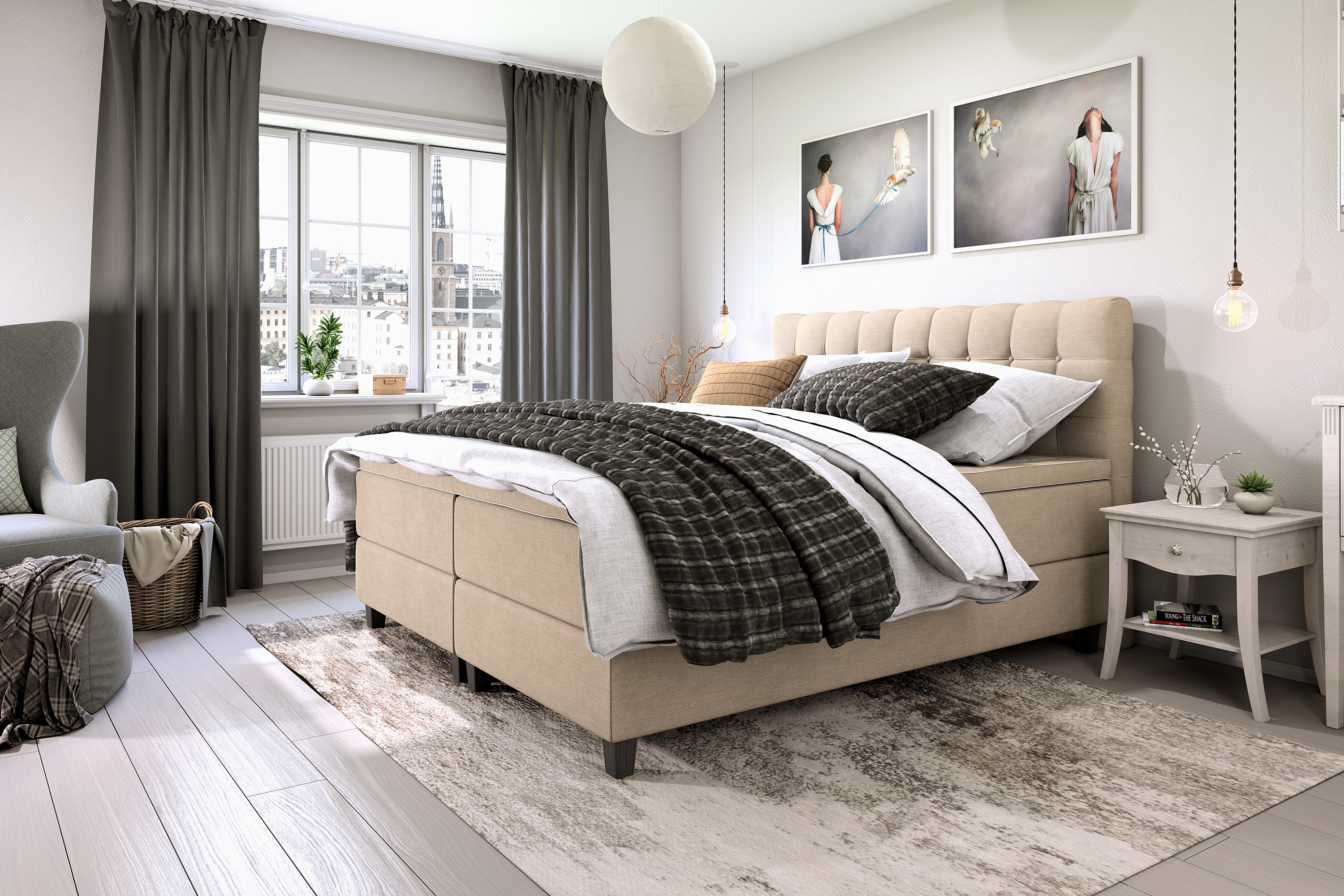 Royal Box Bed Komplet Sengepakke 80x200 - Seng med opbevaring | Trademax.dk