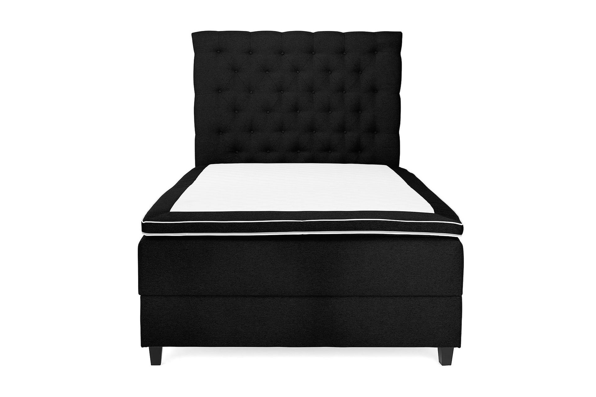 Berg & Strand Royal Seng med Oppbevaring 120x200 Svart - Møbler - Trademax