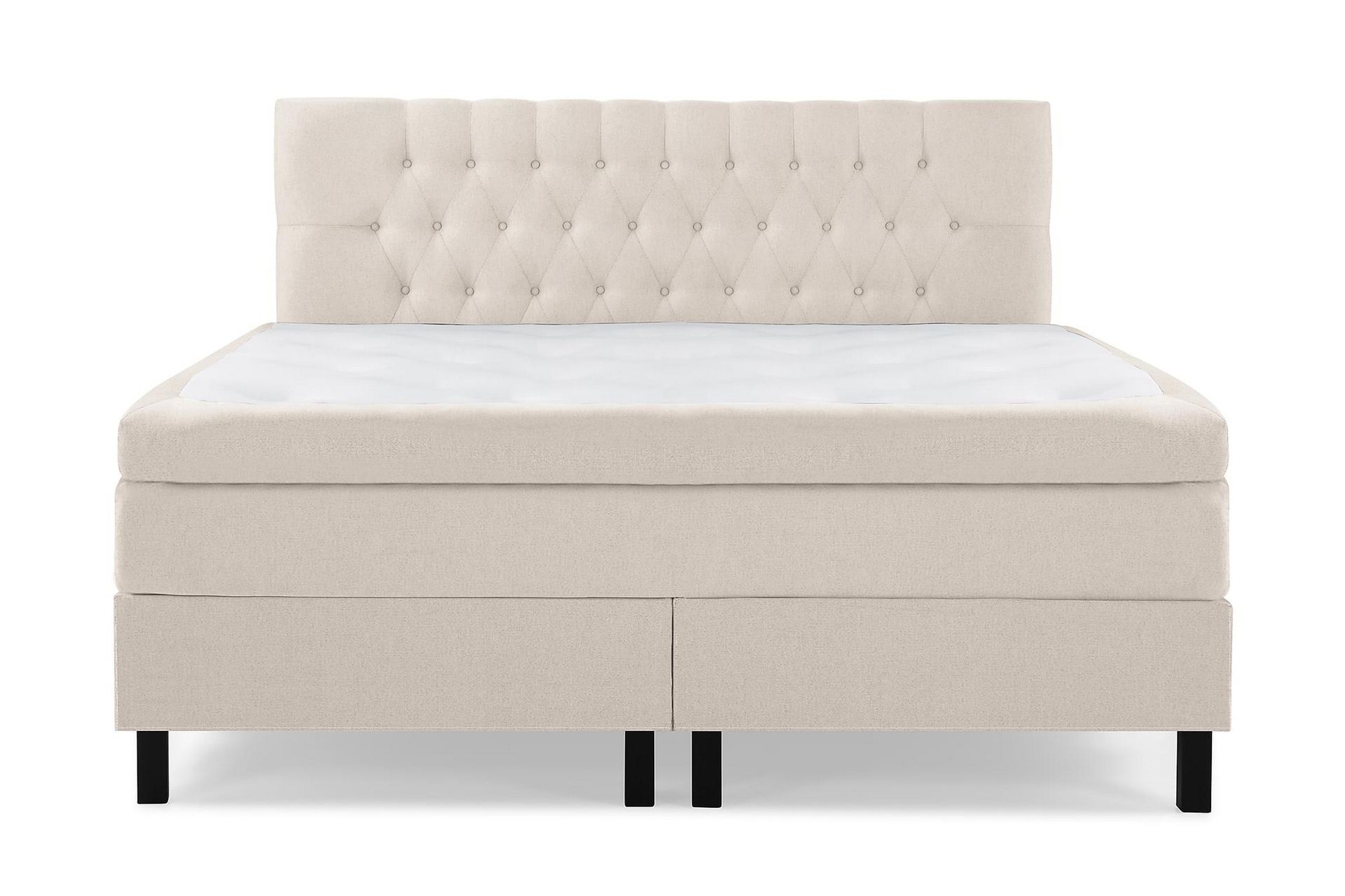 Bedly Lucky Kontinentalseng 160x200 Memory Beige - Møbler - Trademax