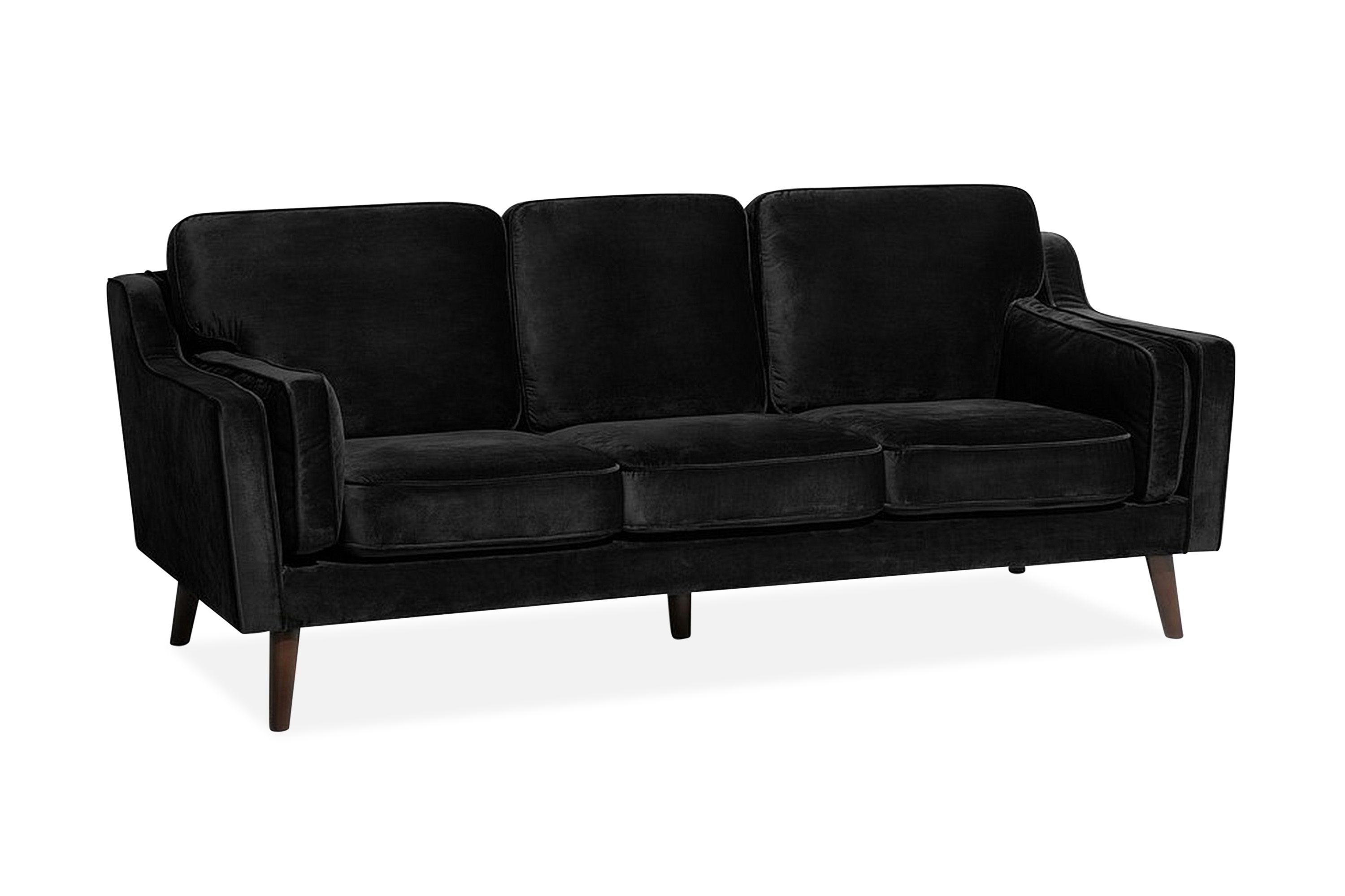 Sofa Sofa 3-pers Sort - Møbler | Trademax