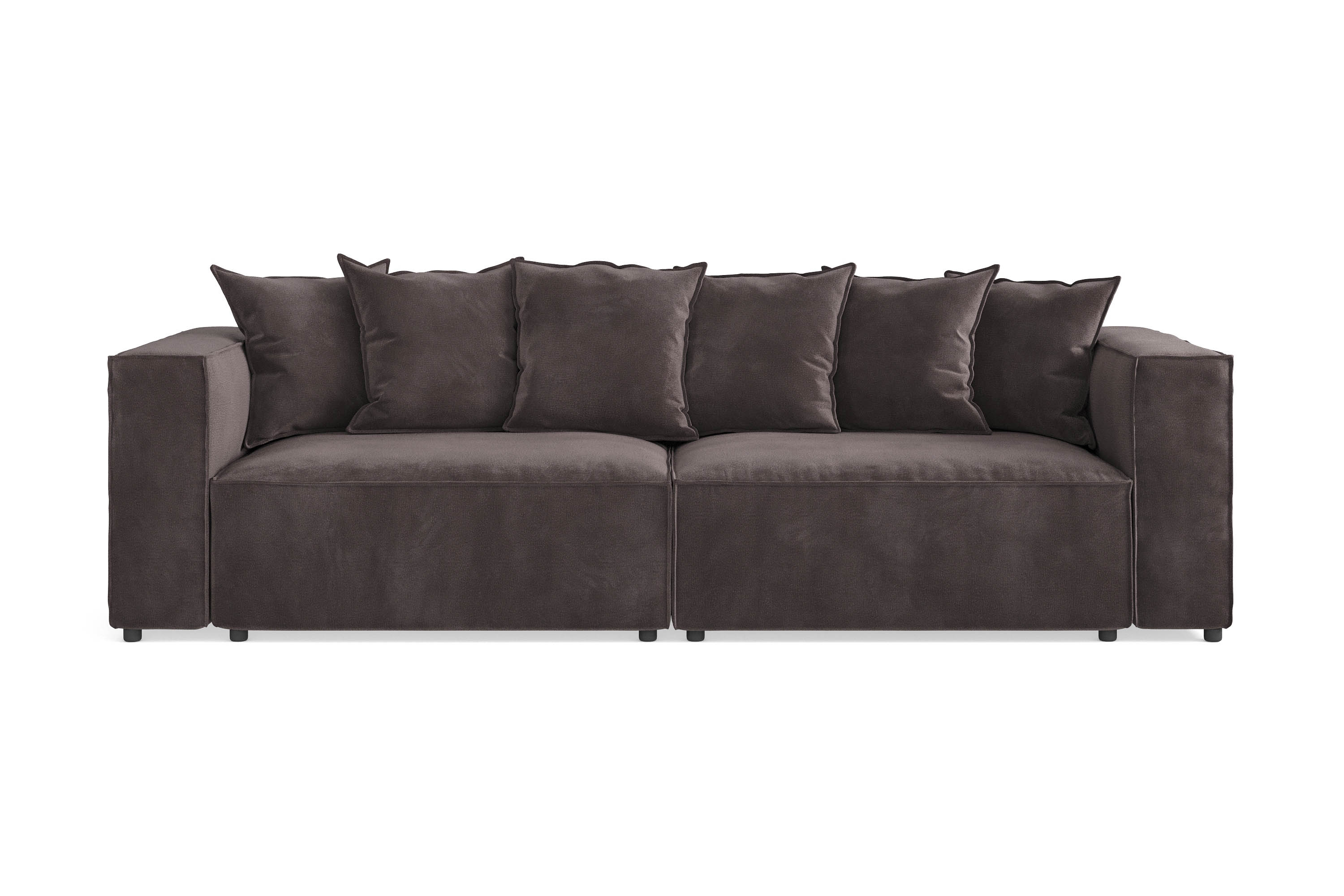 Andrarum Cubo 4-Pers. Sofa Beige/Fløjl - Møbler | Trademax