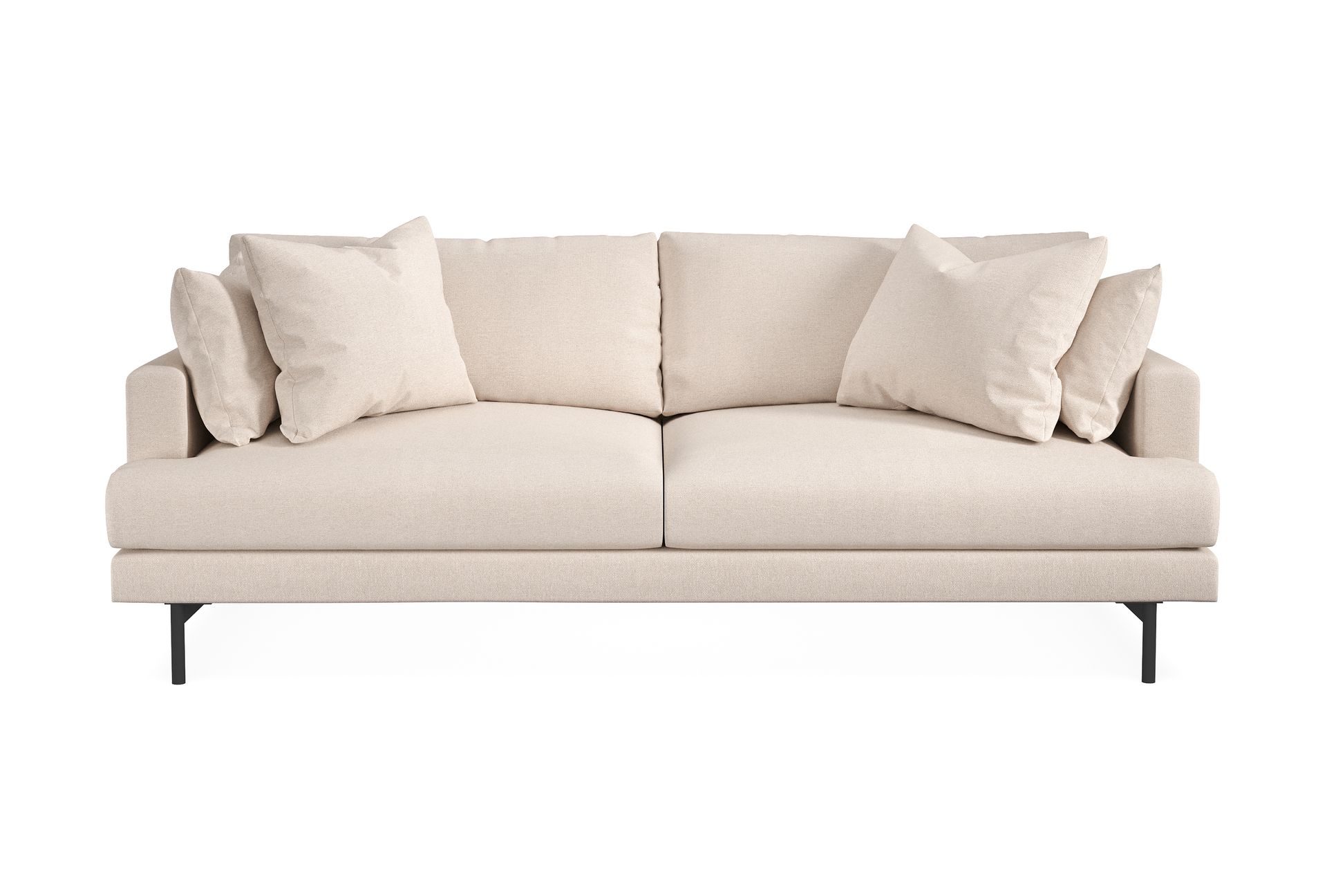 Scandi Days Menard 4-seters Dyp Stoffsofa Beige - Møbler - Chilli