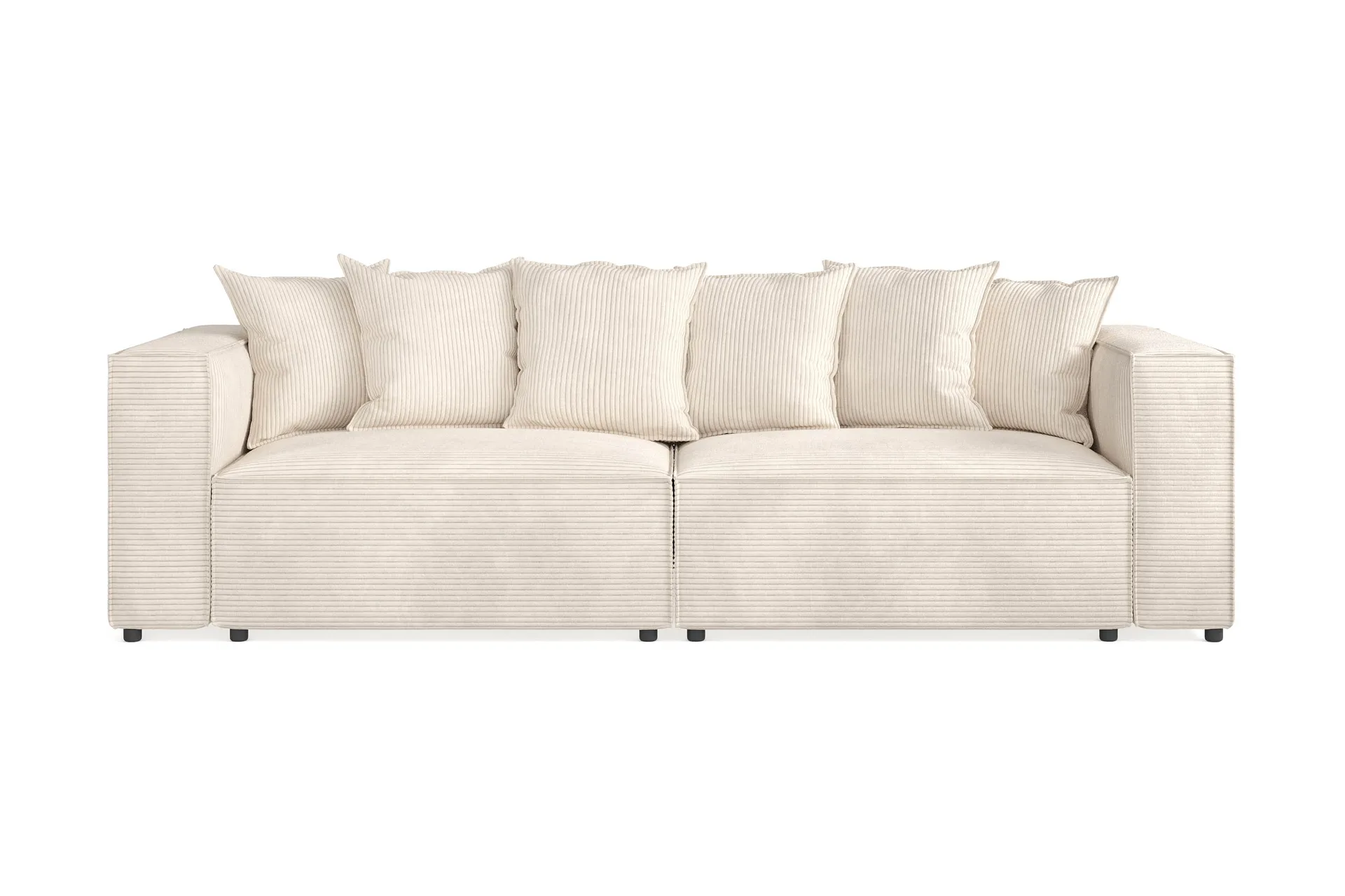Andrarum Cubo 4-seters Dyp Modulsofa i Manchester Beige - Møbler - Trademax