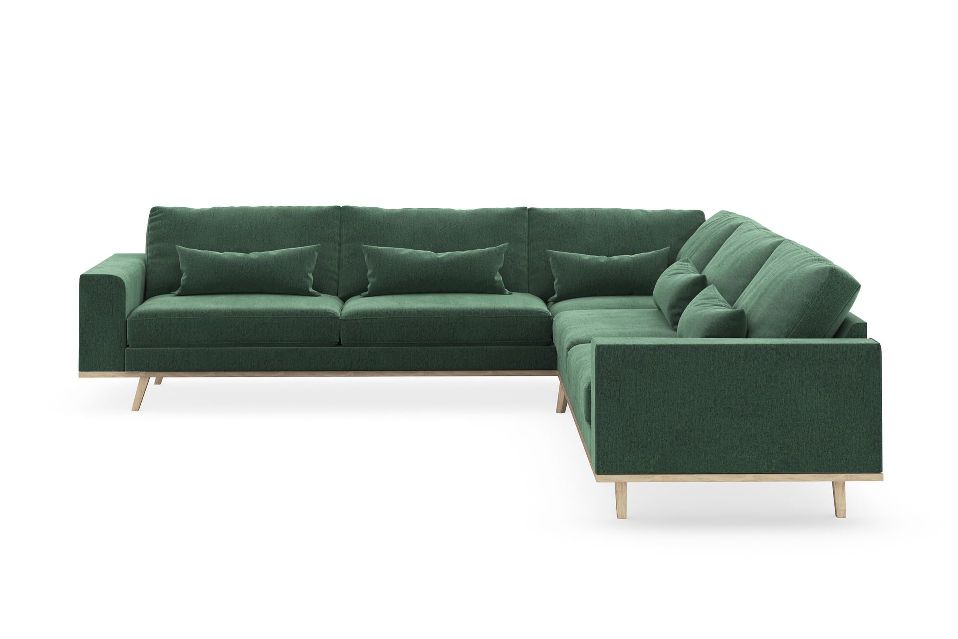Scandinavian Choice Copenhagen 6-seters L-formet Hjørnesofa i Fløyel ...