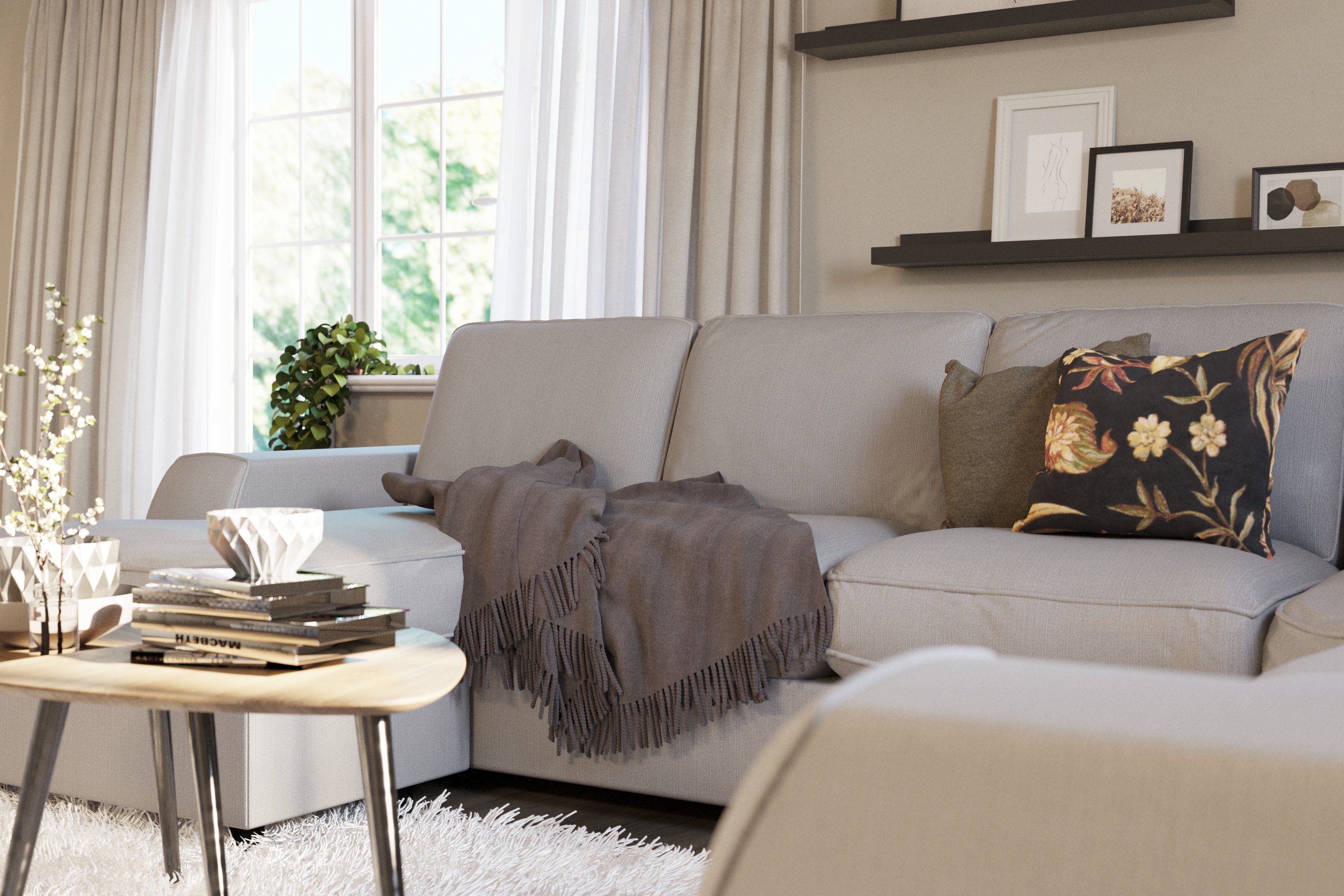 Scandinavian Choice Optus Lyx 5-personers Højrevendt U-formet ...