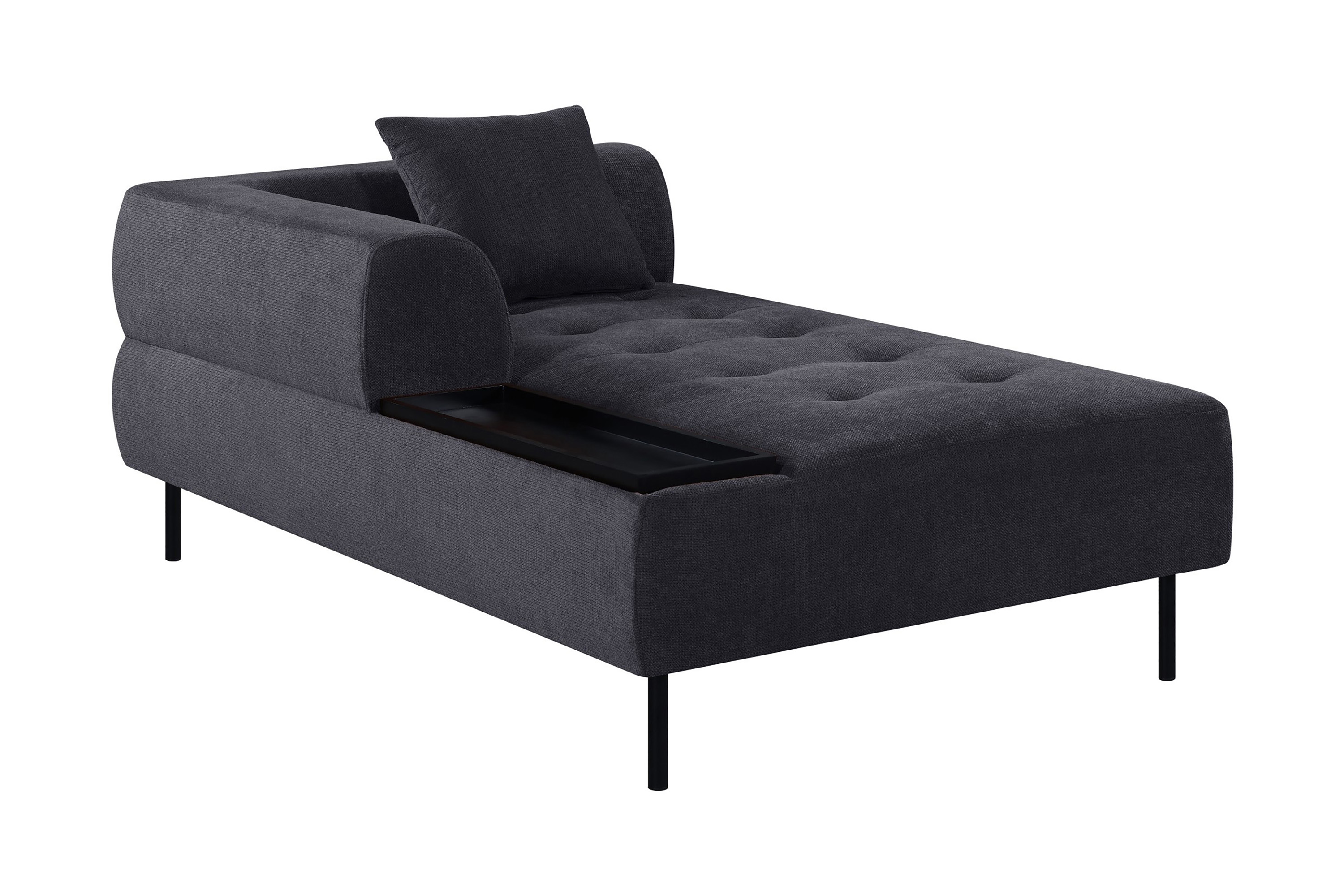 Stratham Chaiselongmodul Venstre Blå - Møbler | Trademax