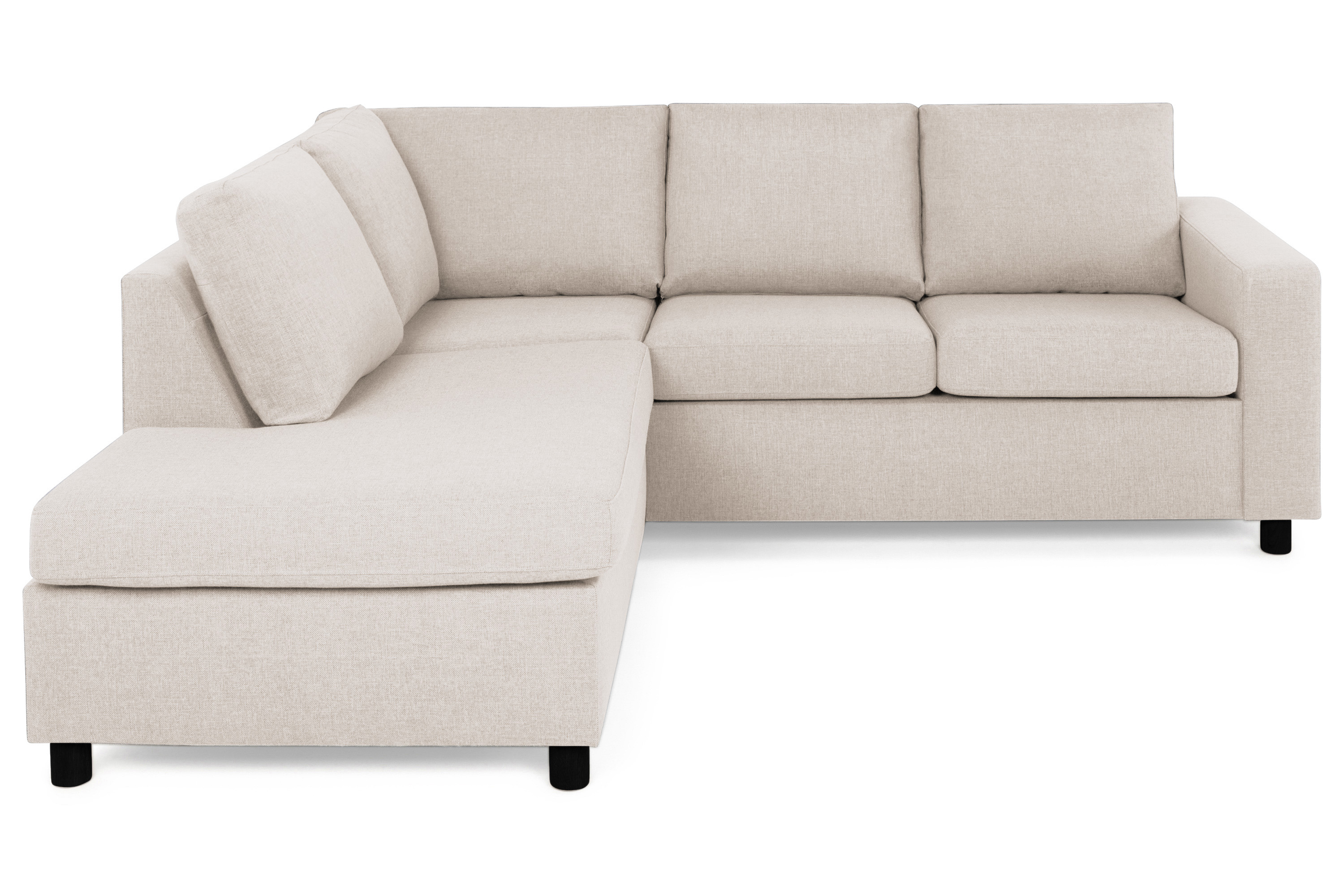 Basic Home Sofa Nevada 2-seter med Sjeselong Venstre Beige - Møbler ...